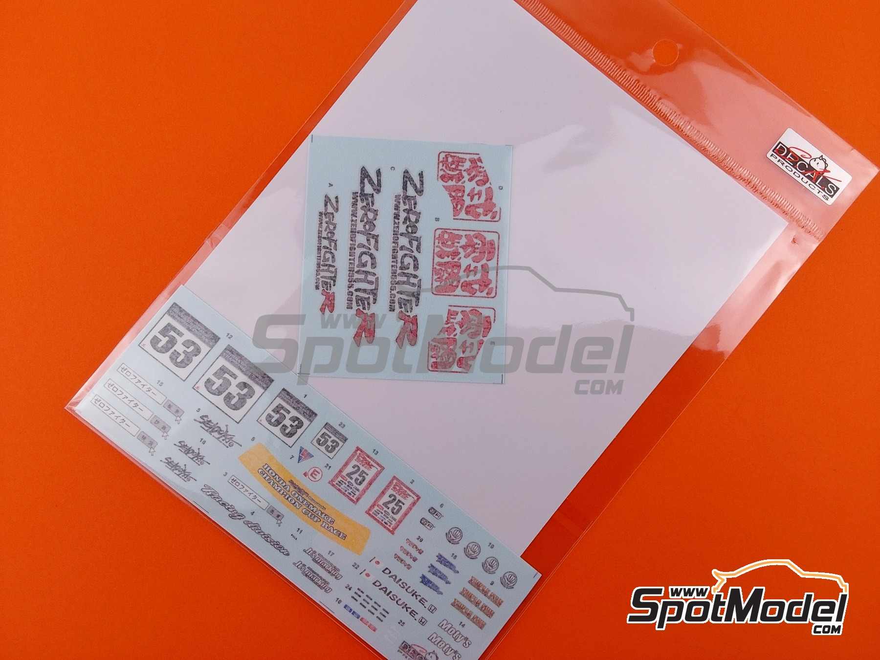 SK Decals SK24196: Marking / livery 1/24 scale - Honda Civic EF9 ...