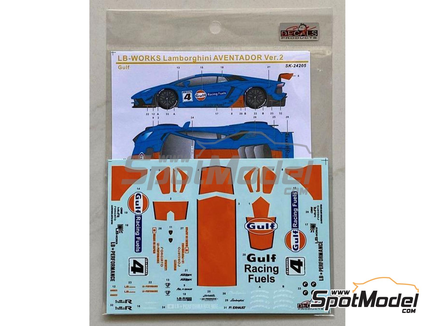 SK Decals SK24205: Marking / livery 1/24 scale - Lamborghini Aventador ...