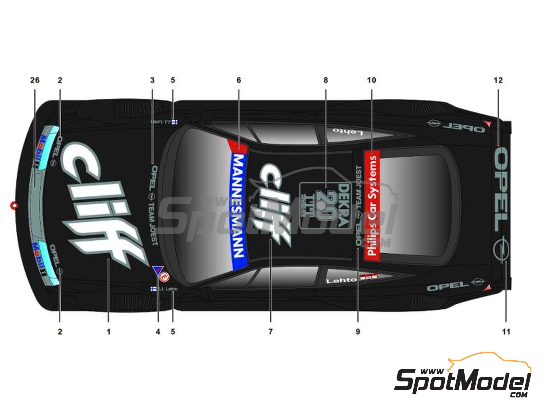 SK Decals SK-24212: Marking / livery 1/24 scale - Opel Calibra V6 4X4 ...