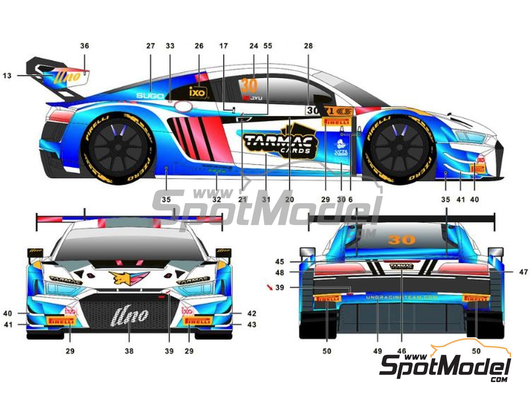 SK Decals SK-24218: Marking / livery 1/24 scale - Audi R8 LMS Evo II ...