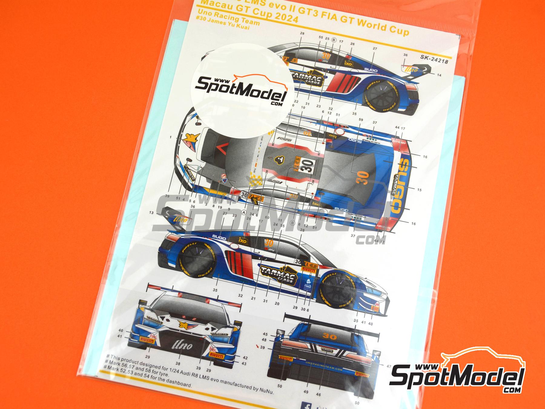 SK Decals SK-24218: Marking / livery 1/24 scale - Audi R8 LMS Evo II ...
