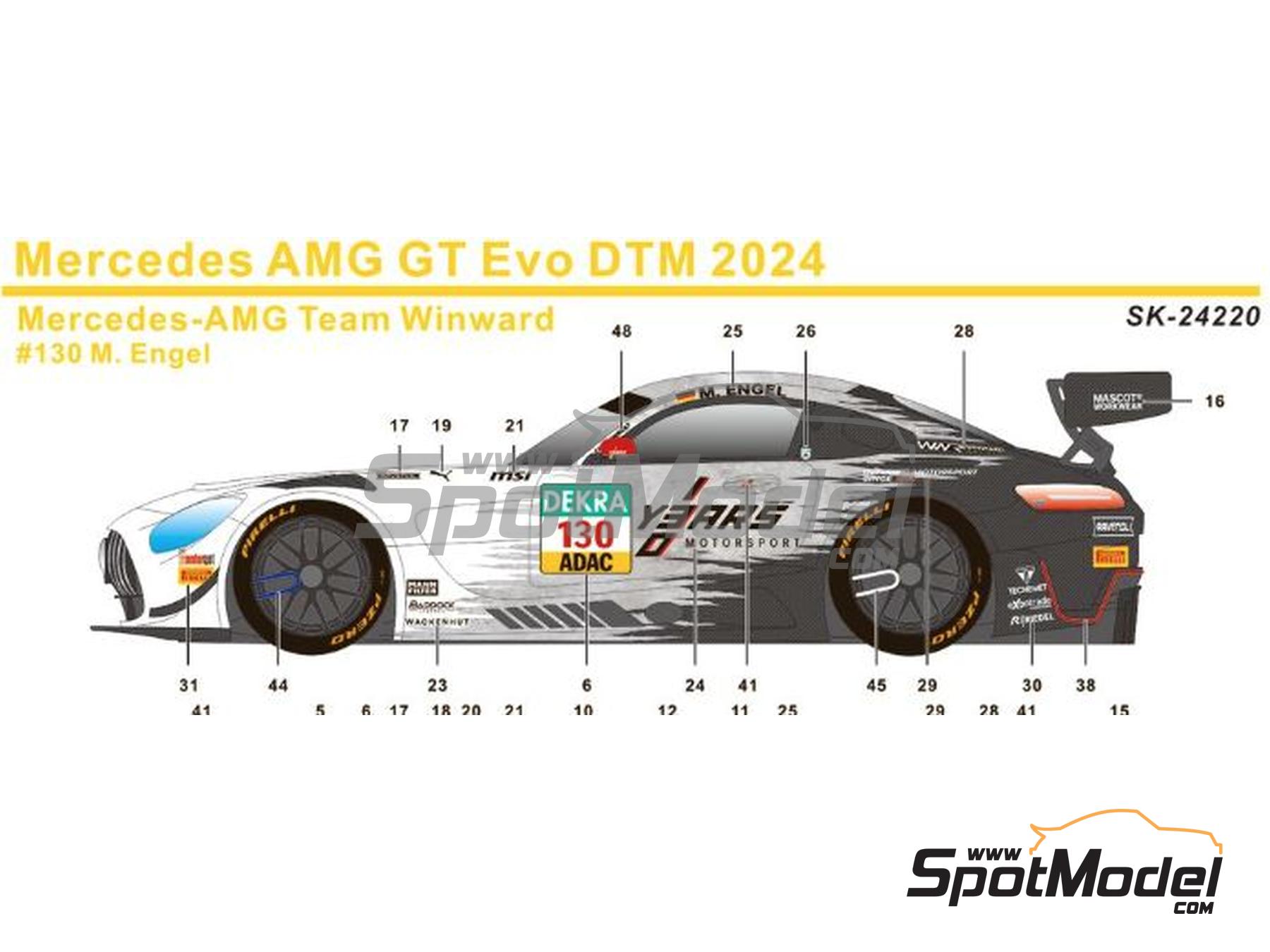 SK Decals SK-24220: Marking / livery 1/24 scale - Mercedes AMG GT3 Evo ...