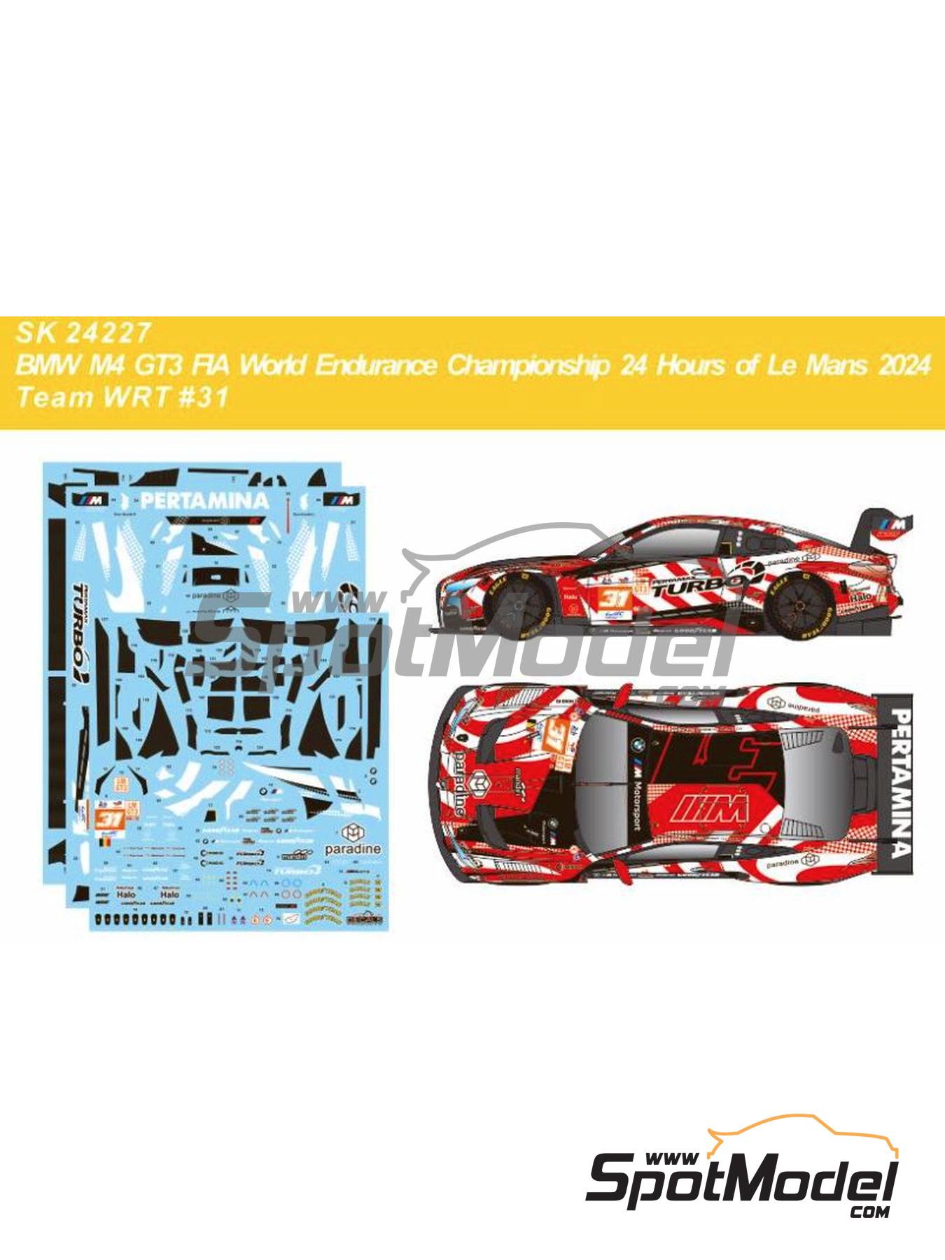 SK Decals SK-24227: Marking / livery 1/24 scale - BMW M4 GT3 WRT Team ...