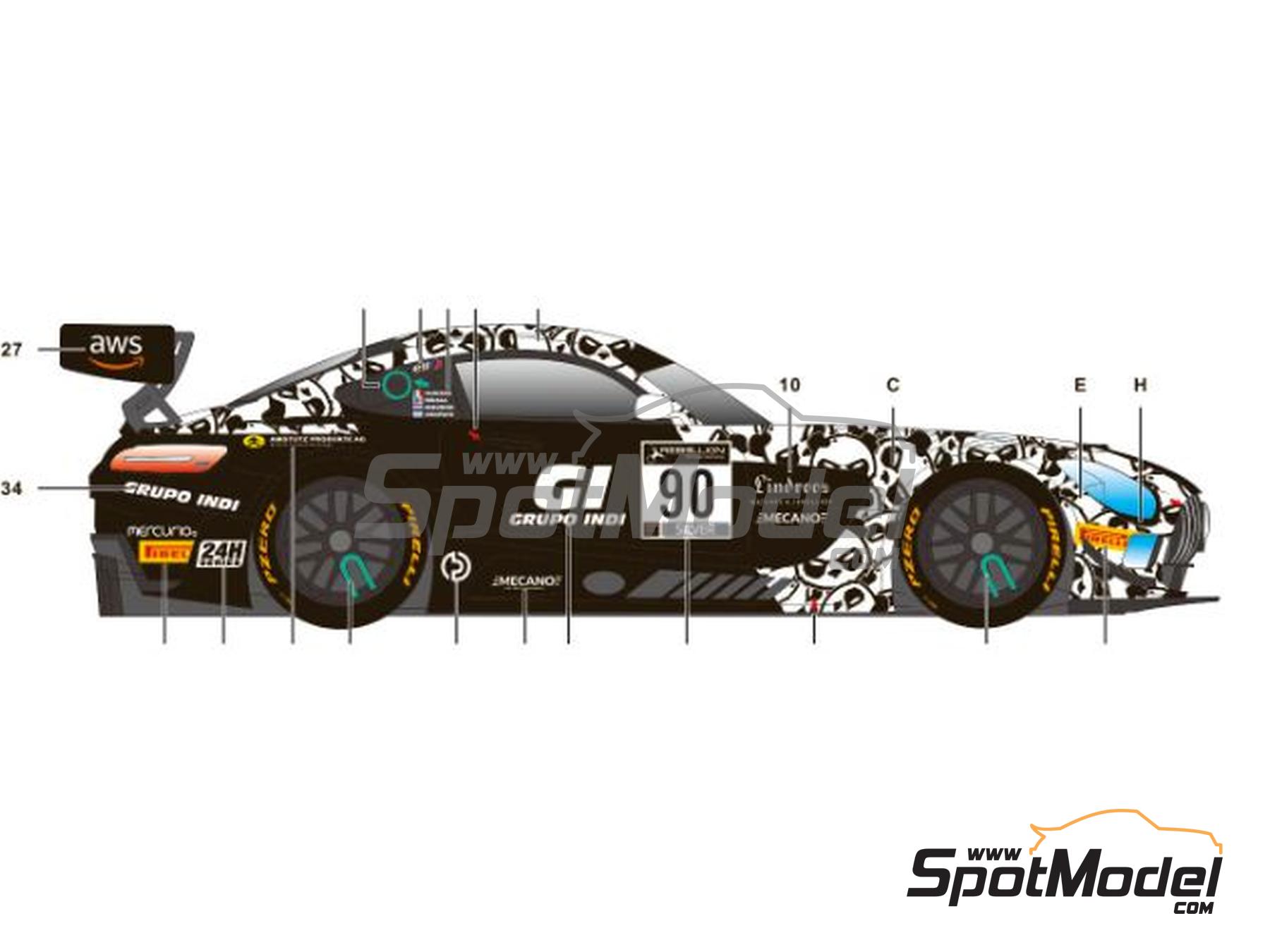 SK Decals SK24174: Marking / livery 1/24 scale - Mercedes AMG GT3 Evo ...