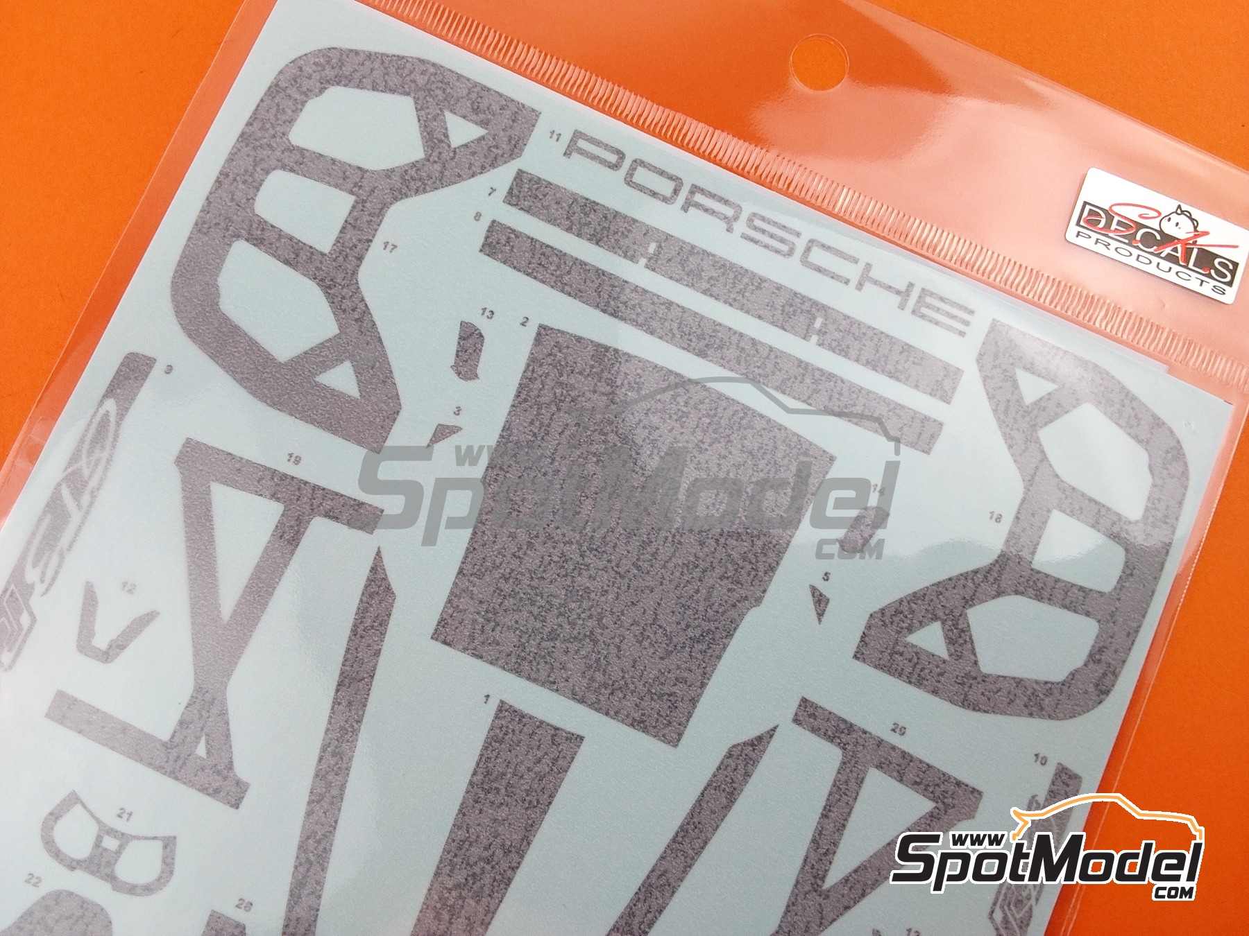 SK Decals SKCF006: Carbon fibre pattern decal set 1/24 scale - Porsche ...