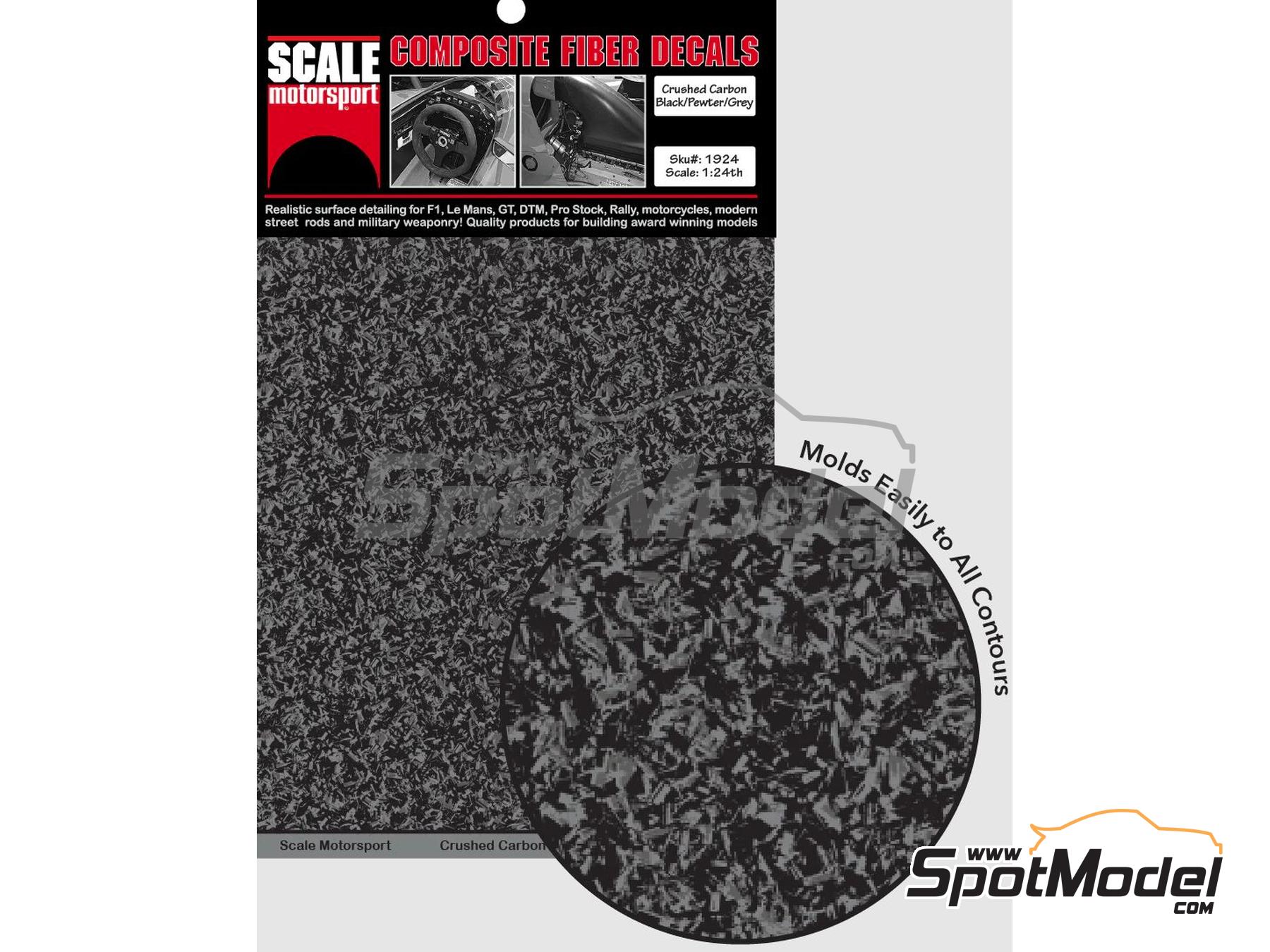 Scale Motorsport 1924: Carbon fiber decal 1/24 scale - Crushed Carbon ...