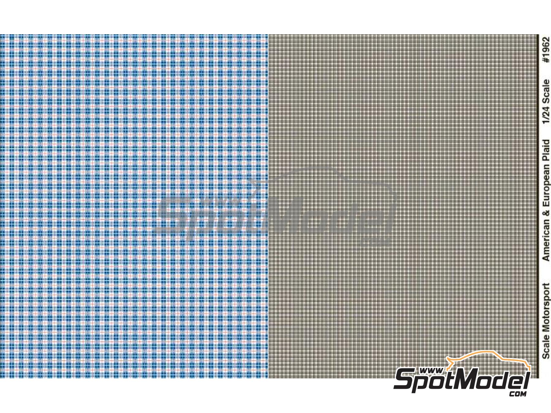 Scale Motorsport 1962: Decals - American & Euro Plaid Upholstery (ref ...