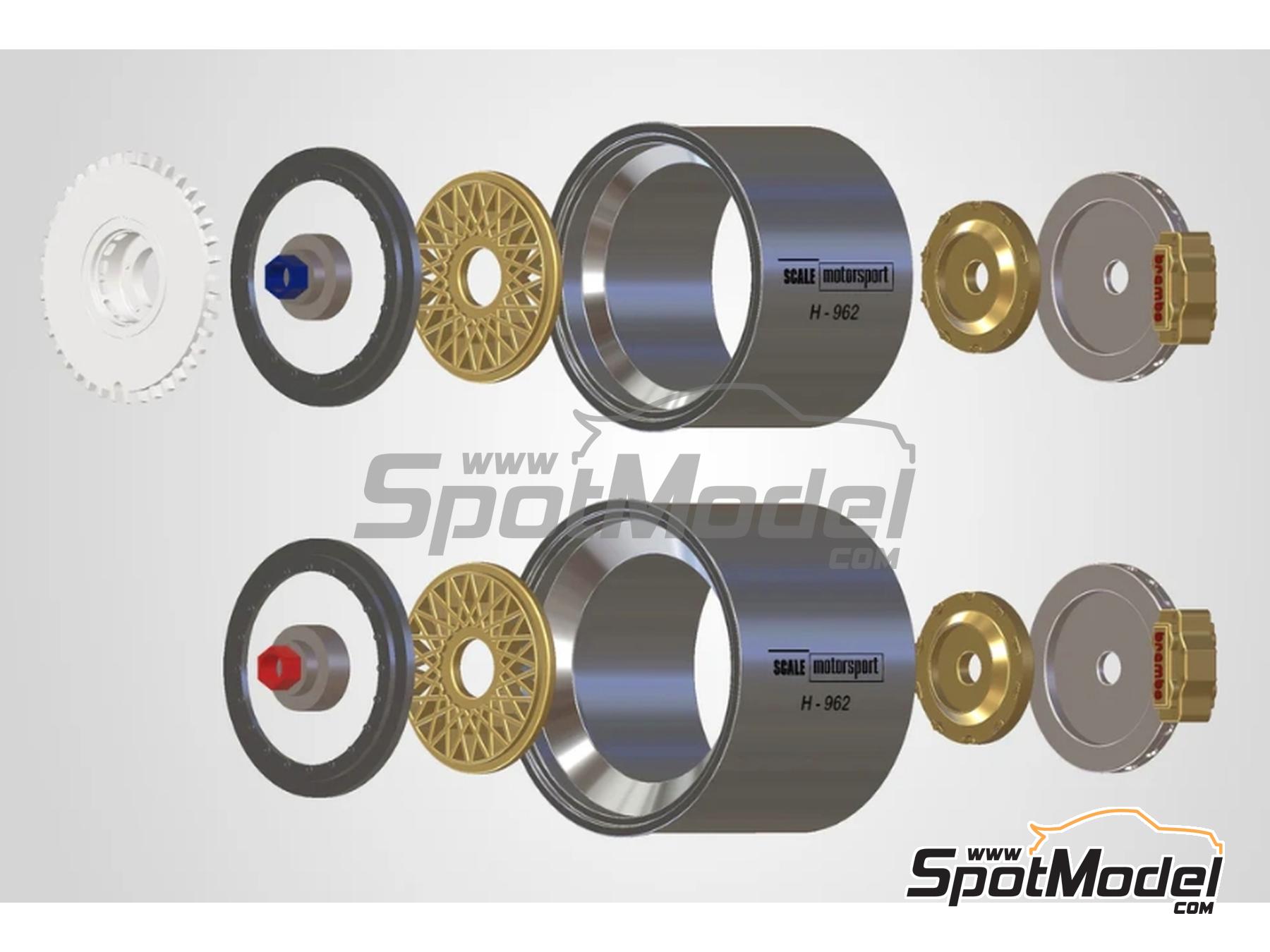 Scale Motorsport 60222: Rims 1/24 scale - Porsche 962C - for Hasegawa ...