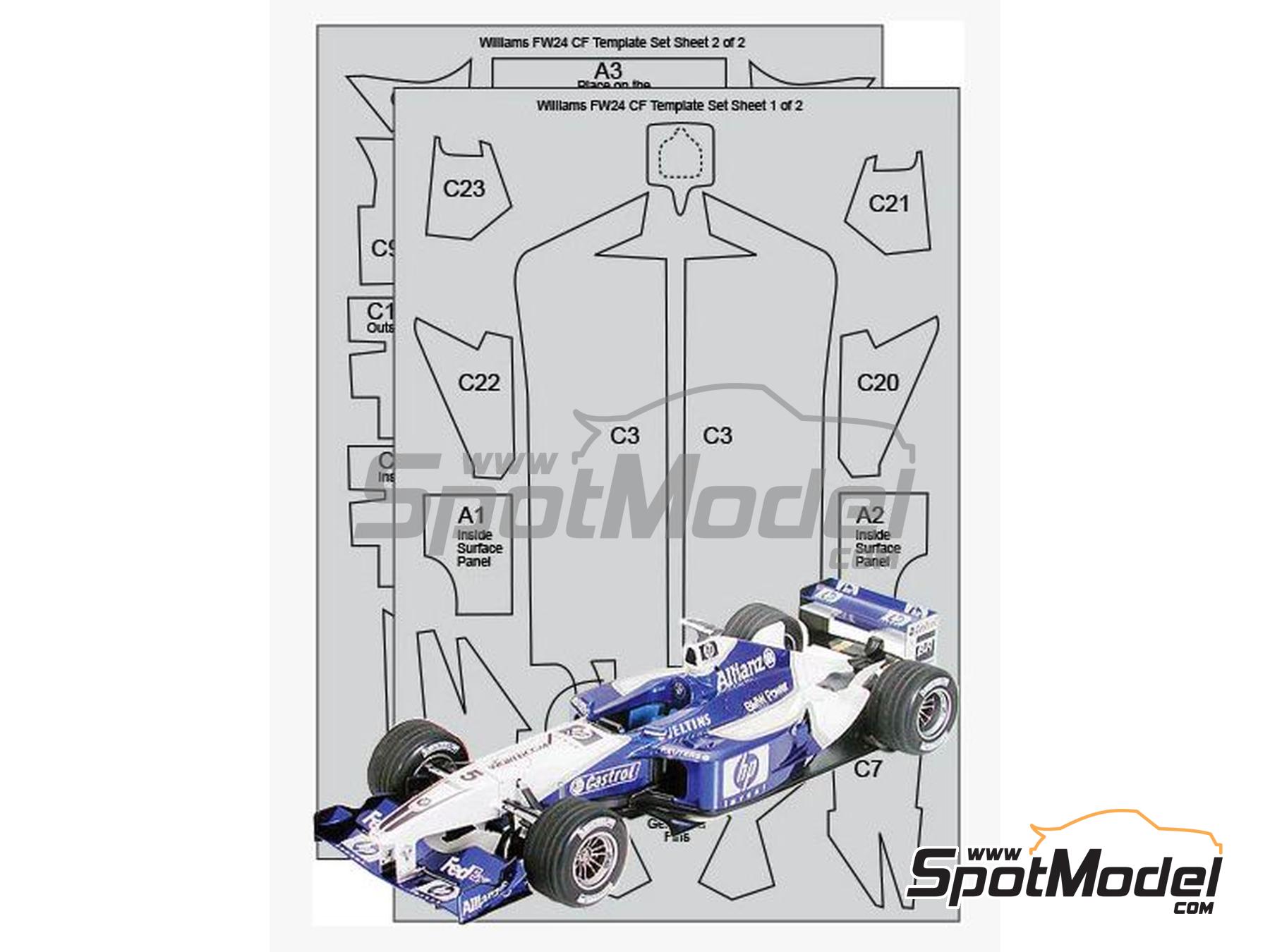 Scale Motorsport 7008: Carbon fibre pattern decal set 1/20 scale ...