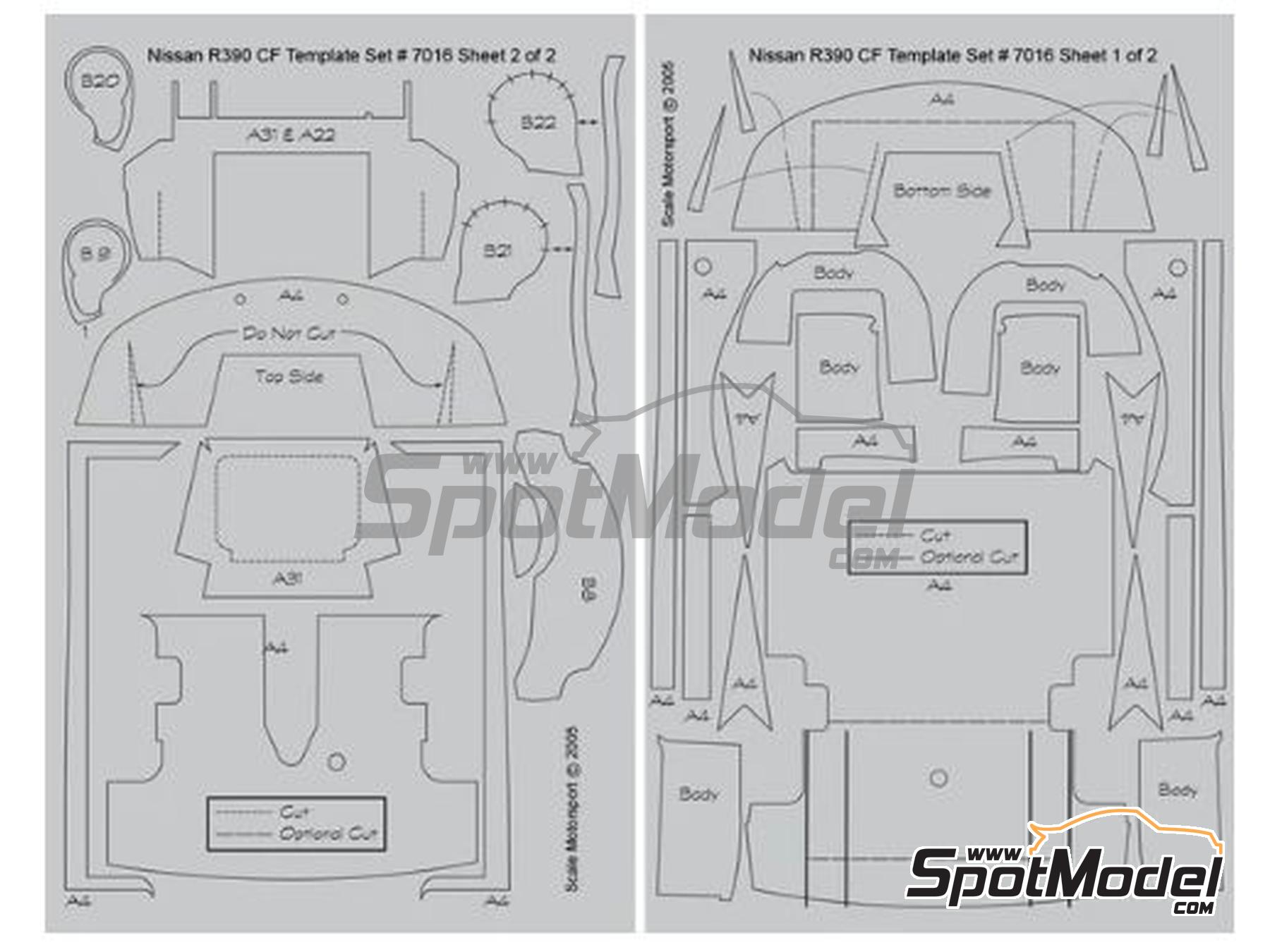 Scale Motorsport 7016: Carbon fibre pattern decal set 1/24 scale ...