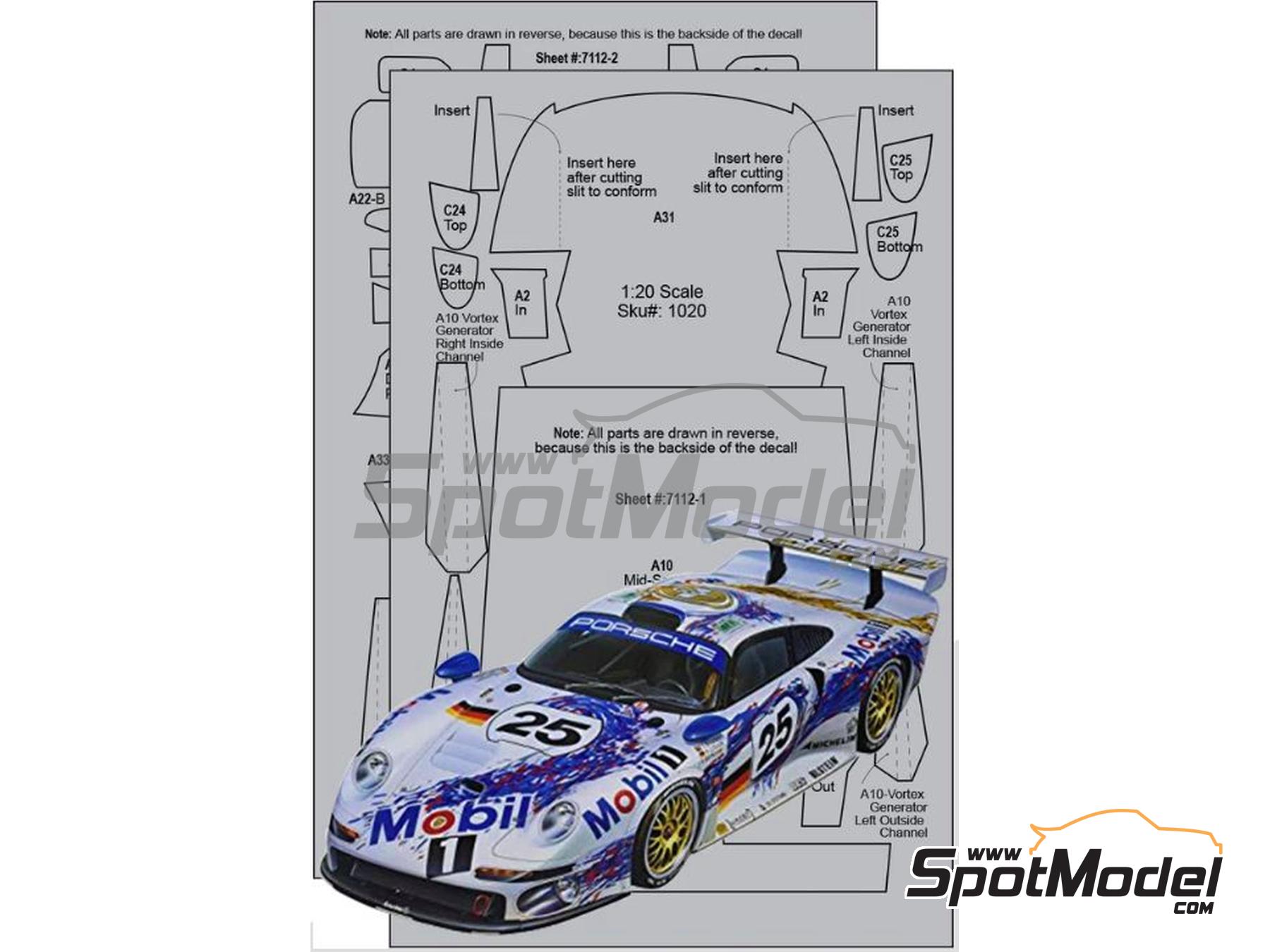 Scale Motorsport 7112: Carbon fibre pattern decal set 1/24 scale ...