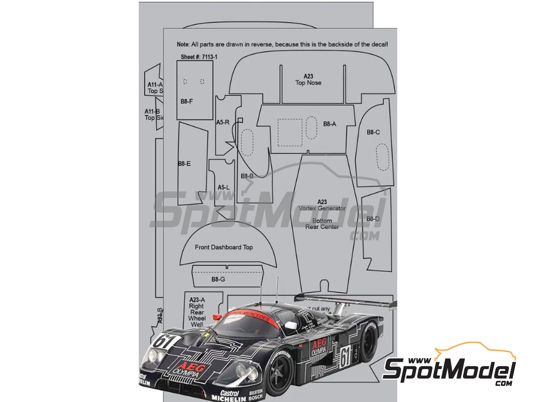 Scale Motorsport 7113: Carbon fibre pattern decal set 1/24 scale ...