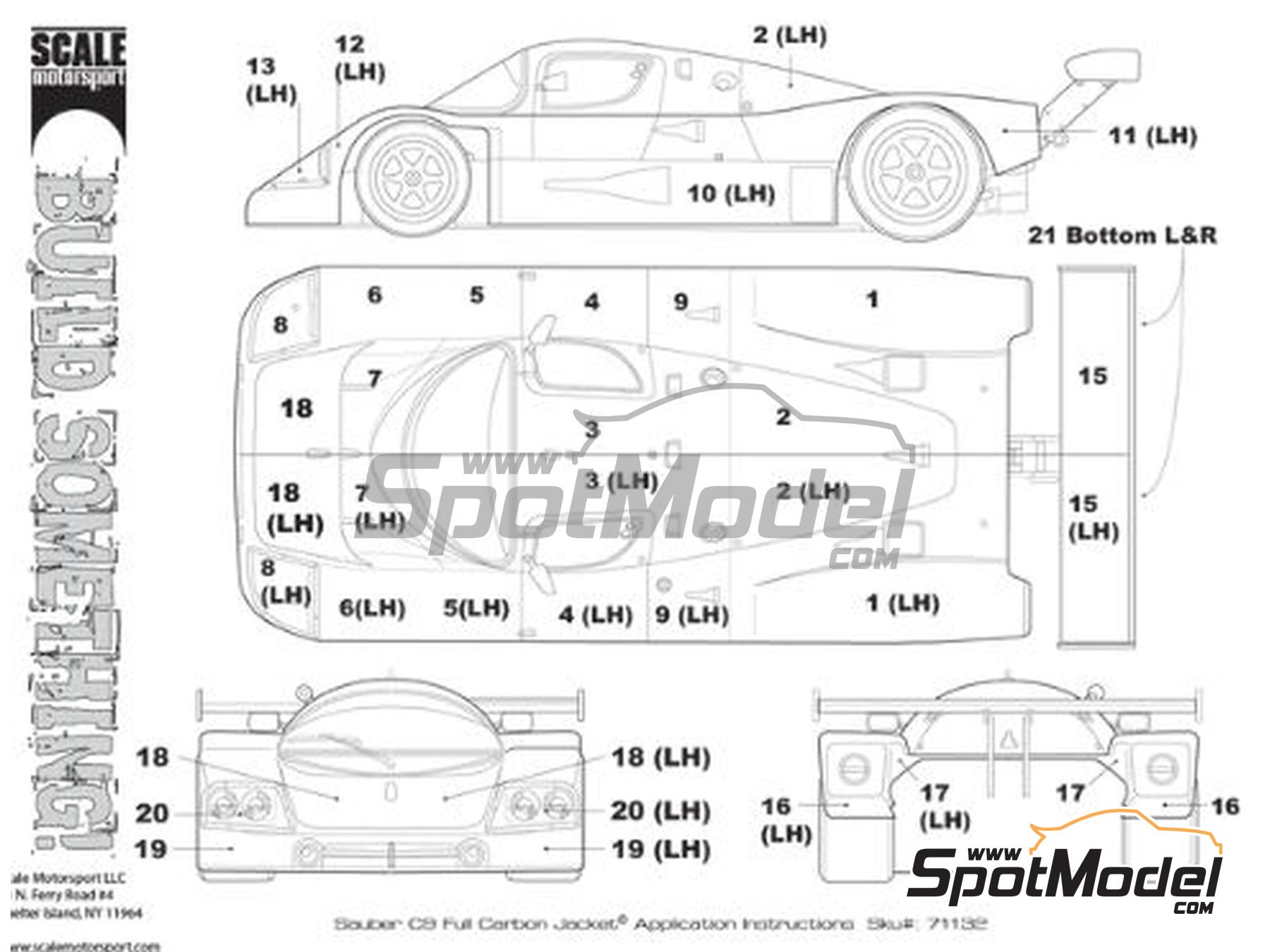 Scale Motorsport 71132: Carbon fibre pattern decal set 1/24 scale ...