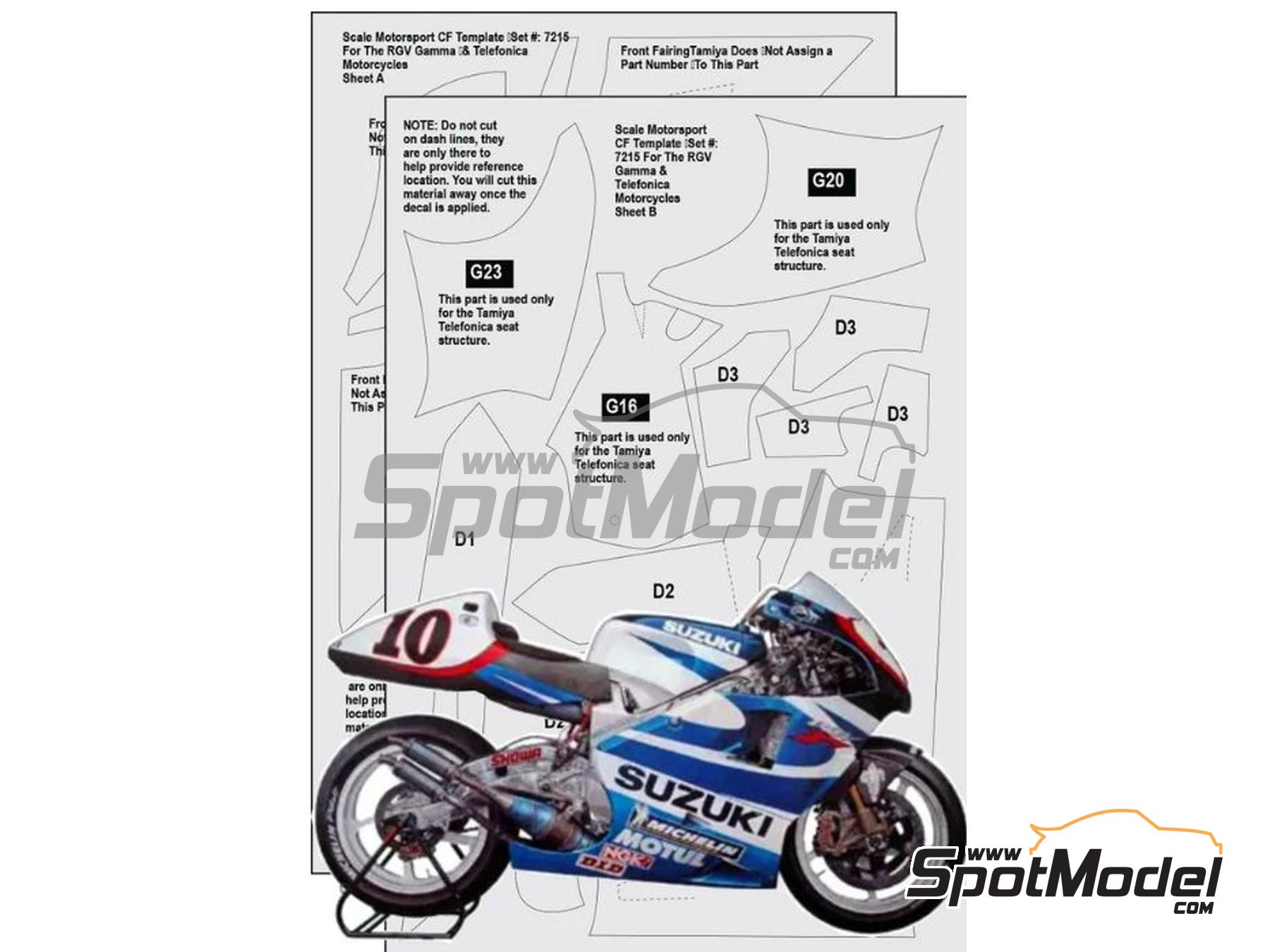 Scale Motorsport 7215: Carbon fibre pattern decal set 1/12 scale ...