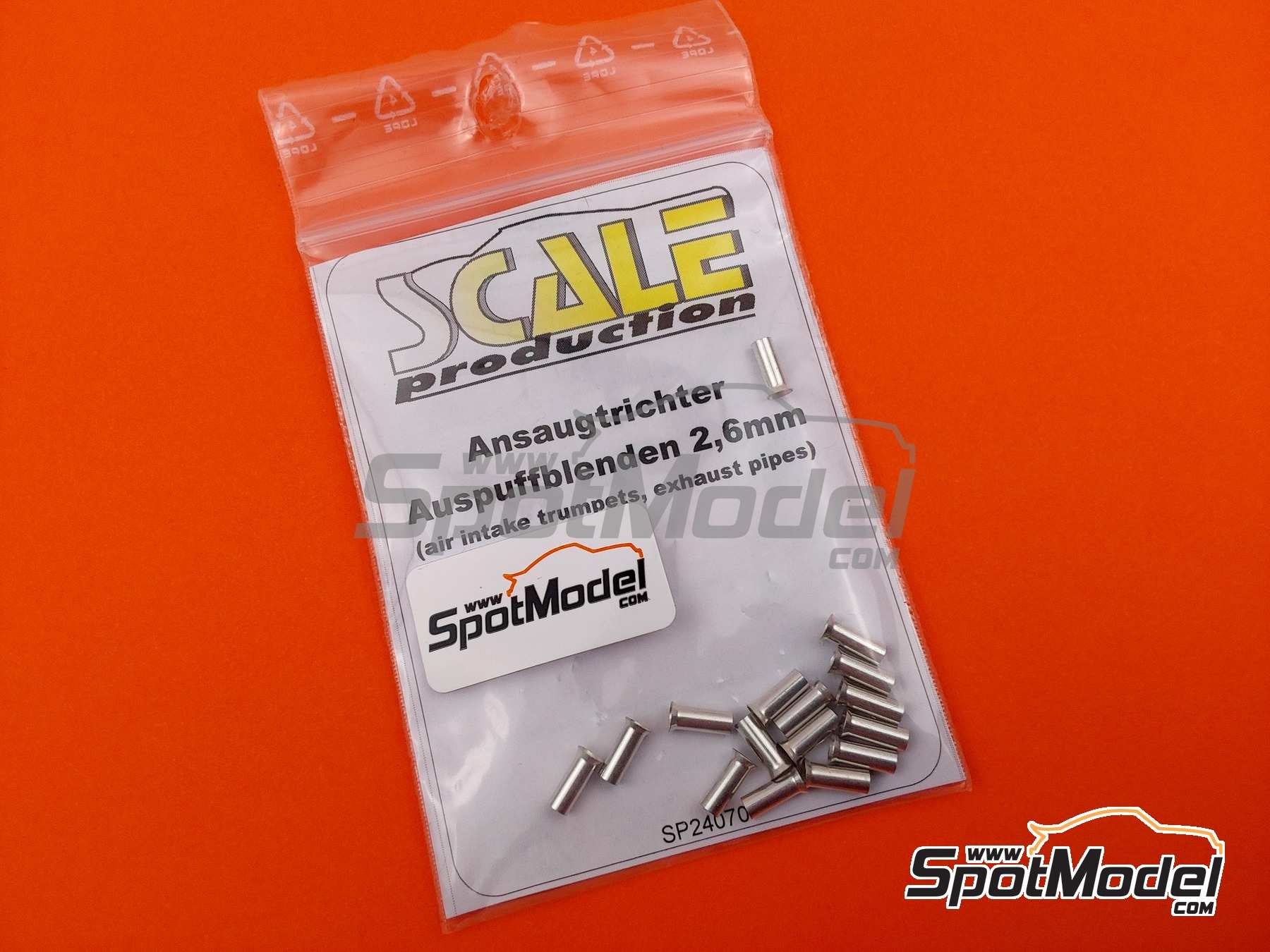 Scale Production SP24070: Air funnel 1/24 scale - Air intake trumpets ...