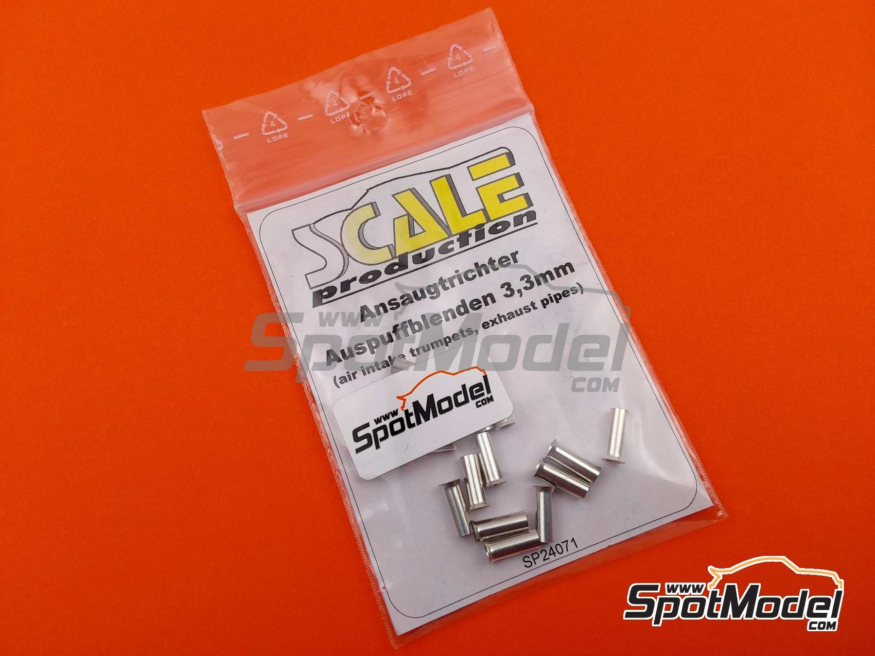 Scale Production SP24071: Air funnel 1/24 scale - Air intake trumpets ...