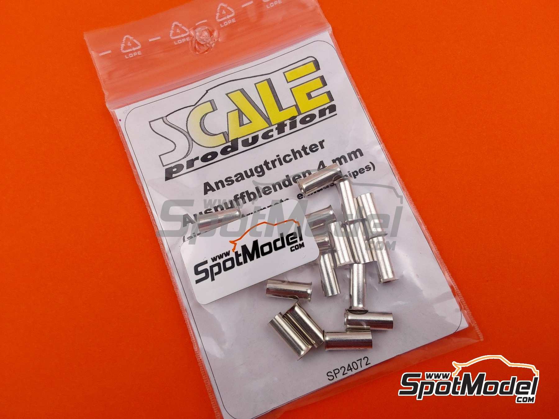 Scale Production SP24072: Air funnel 1/24 scale - Air intake trumpets ...
