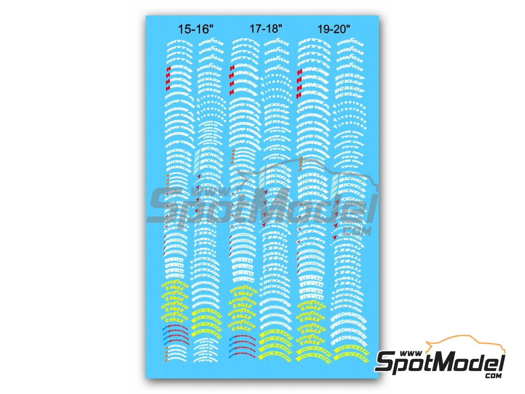 Scale Production SPD24060: Logotypes 1/24 scale - Nitto, Nankang ...