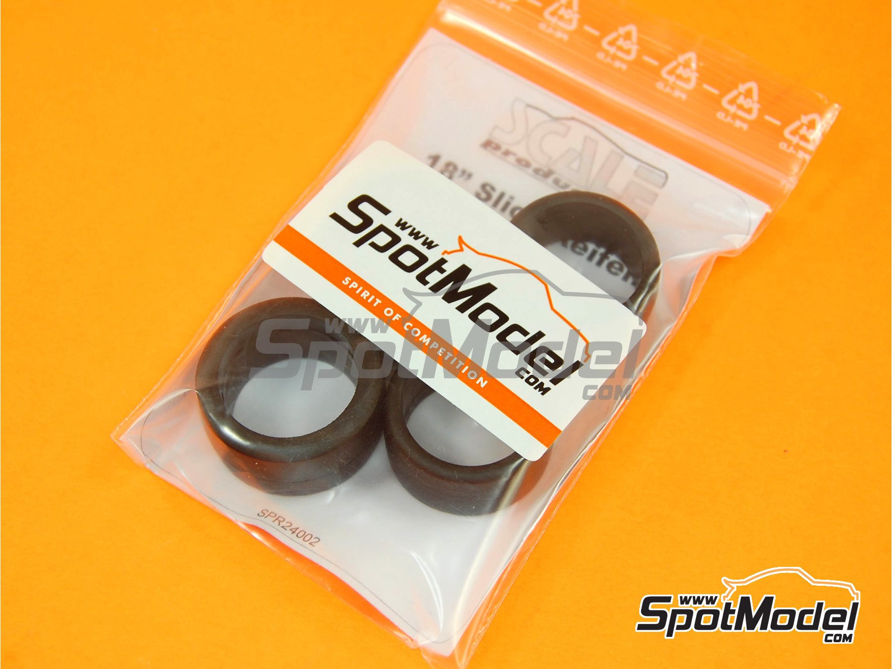 Scale Production SPR24002#3: Tyre set 1/24 scale - 18 inches slicks - 4 ...