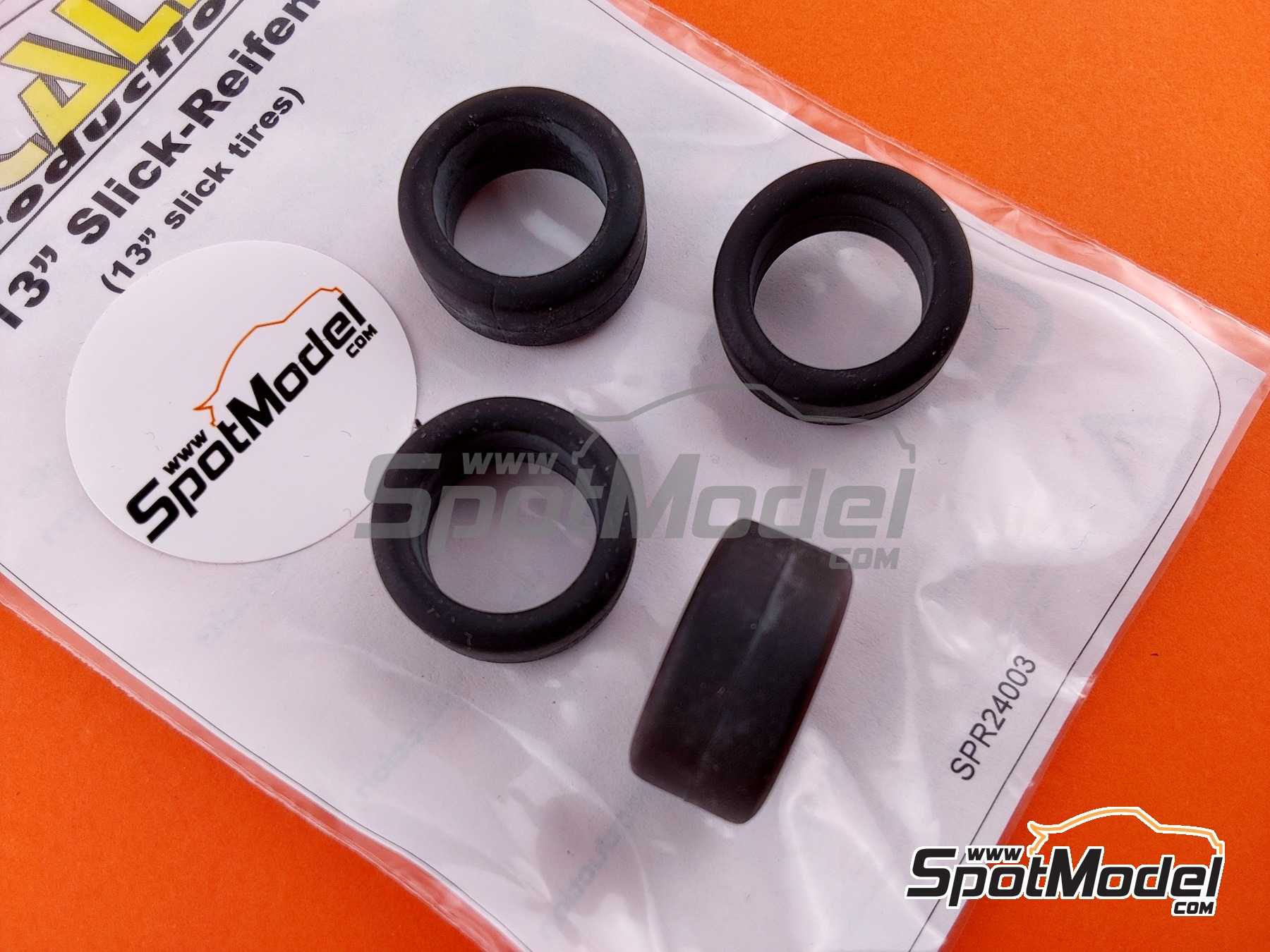 Scale Production SPR24003: Tyre set 1/24 scale - Slicks 13 inches - 4 ...