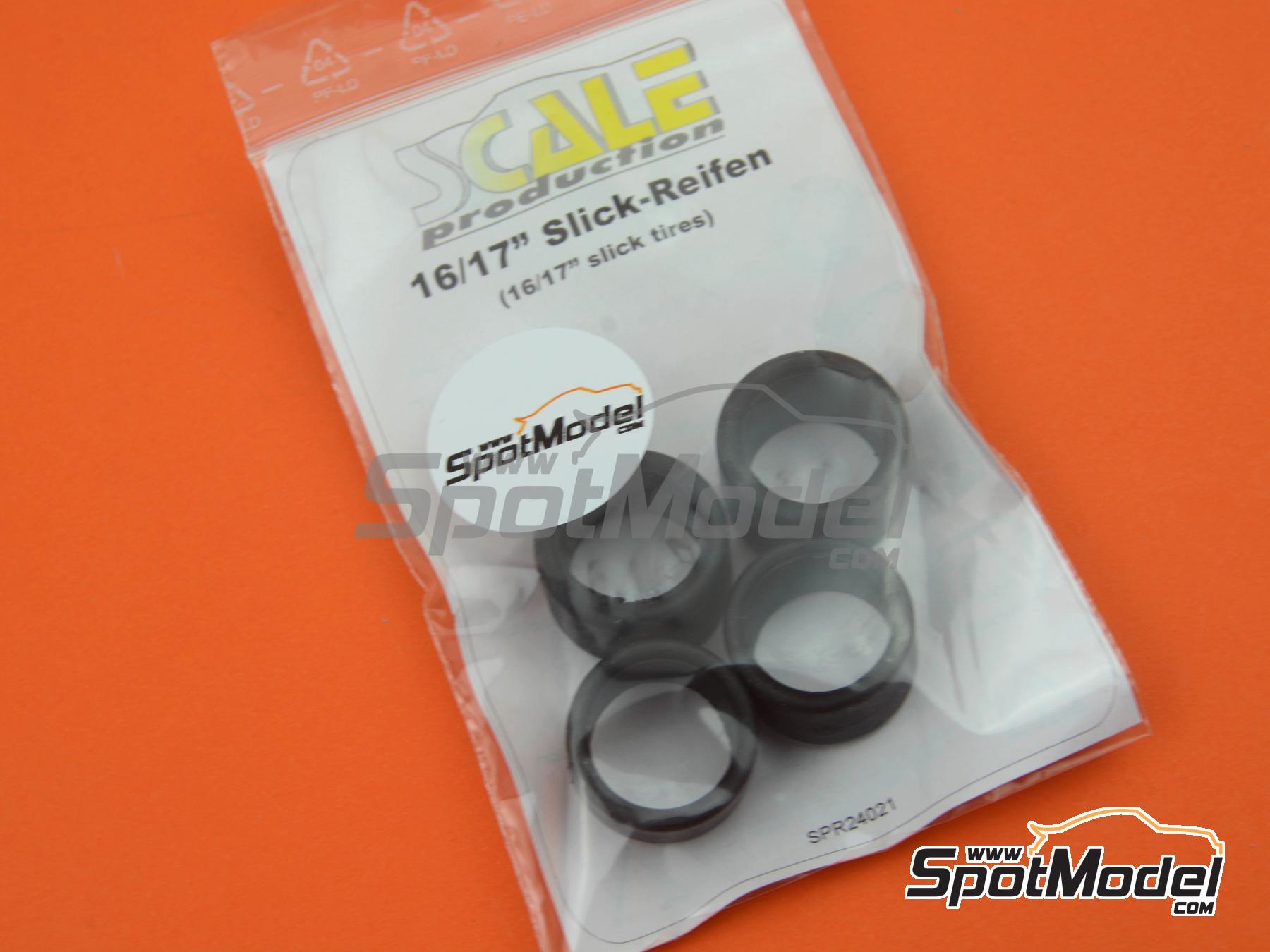 Scale Production SPR24021: Tyre set 1/24 scale - 16/17 Inches slick ...
