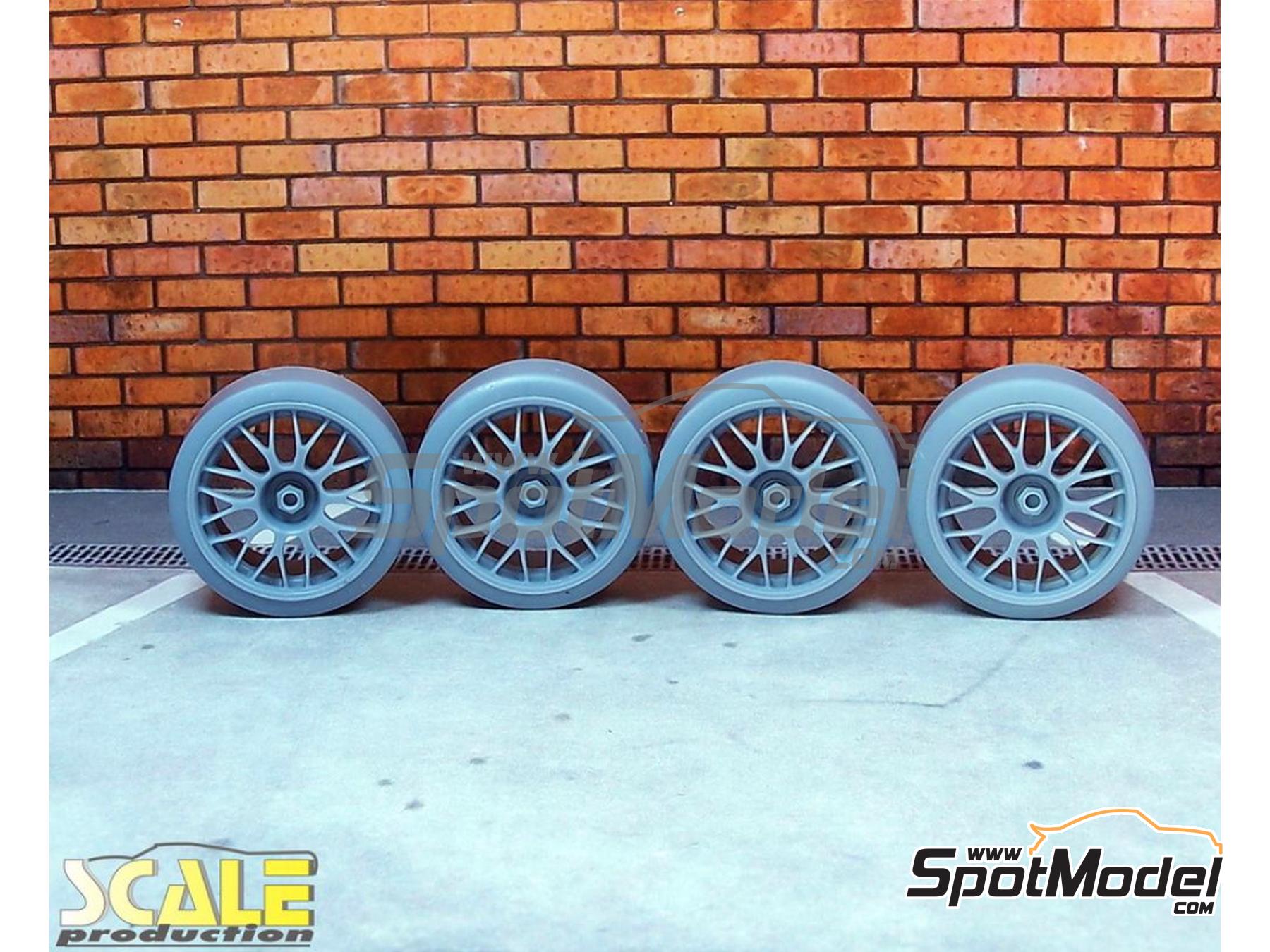 Scale Production SPRF24215: Rims and tyres set 1/24 scale - BBS RE276 ...