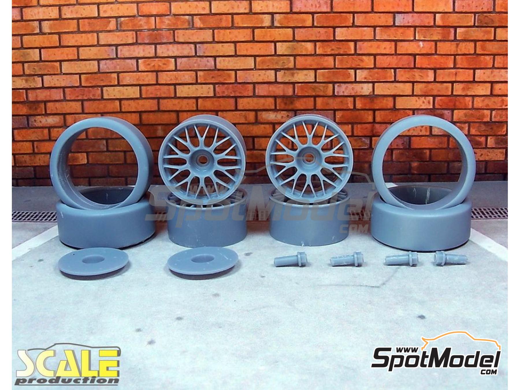 Scale Production SPRF24215: Rims and tyres set 1/24 scale - BBS RE276 ...