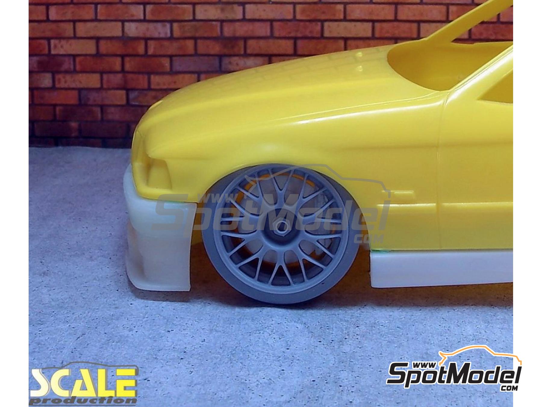 Scale Production SPRF24215: Rims and tyres set 1/24 scale - BBS RE276 ...