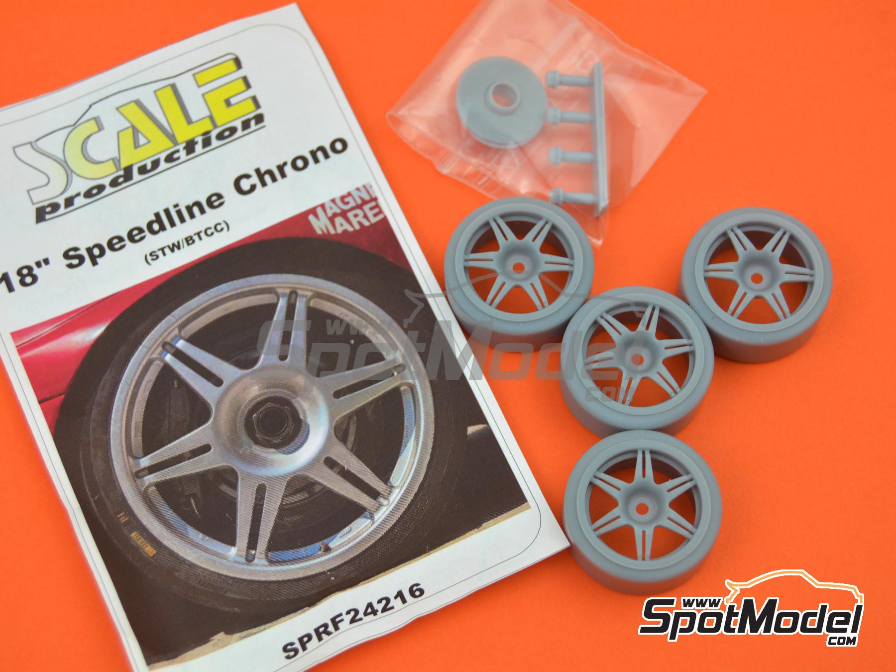 Scale Production SPRF24216: Rims and tyres set 1/24 scale - Speedline ...