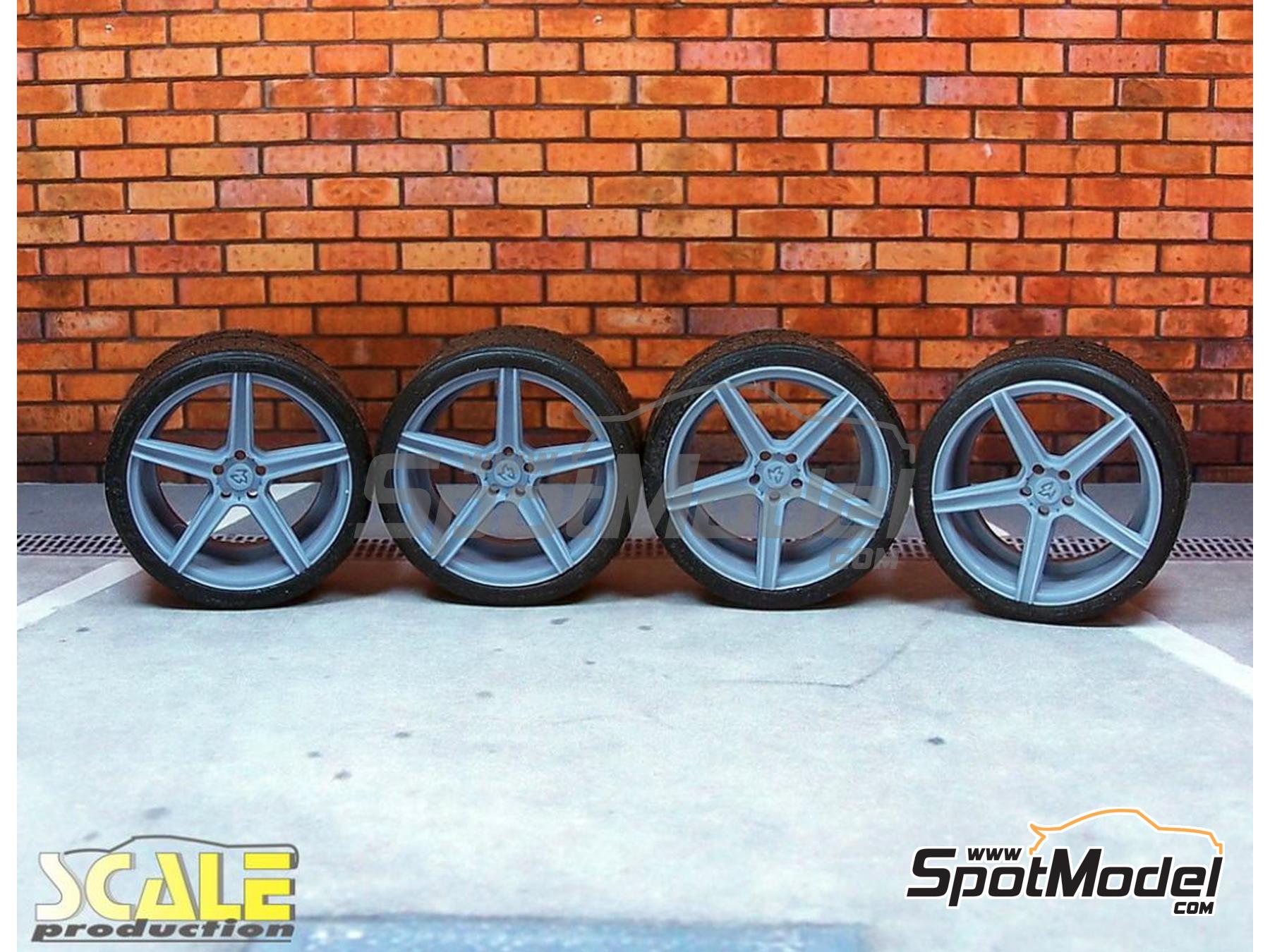 Scale Production SPRF24217: Rims 1/24 scale - MB Design KV1 21 inches ...