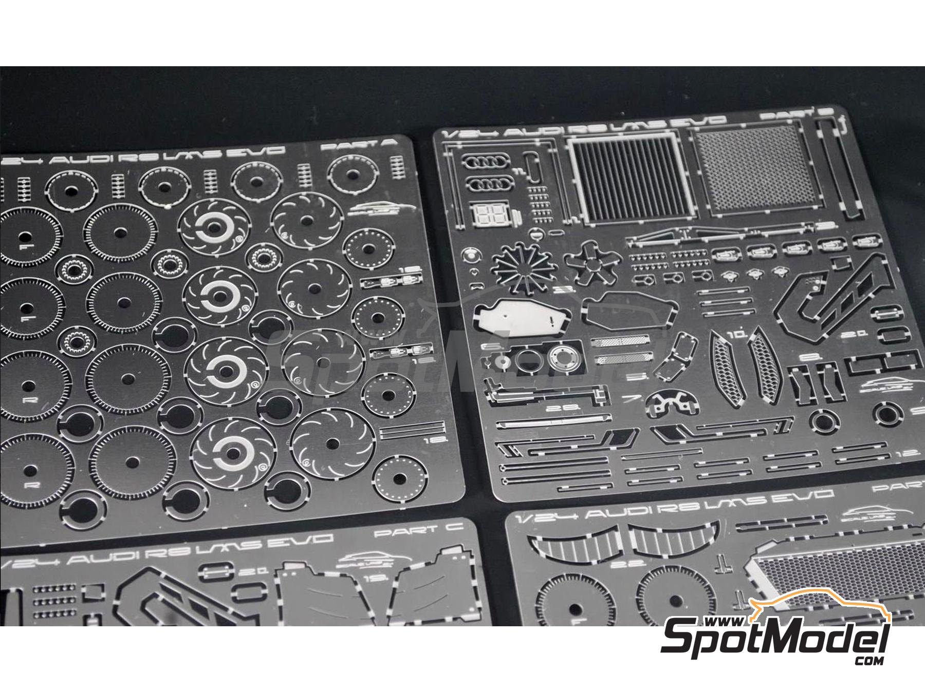 ScaleLab 24 SL02-036: Detail up set 1/24 scale - Audi R8 LMS Evo II ...