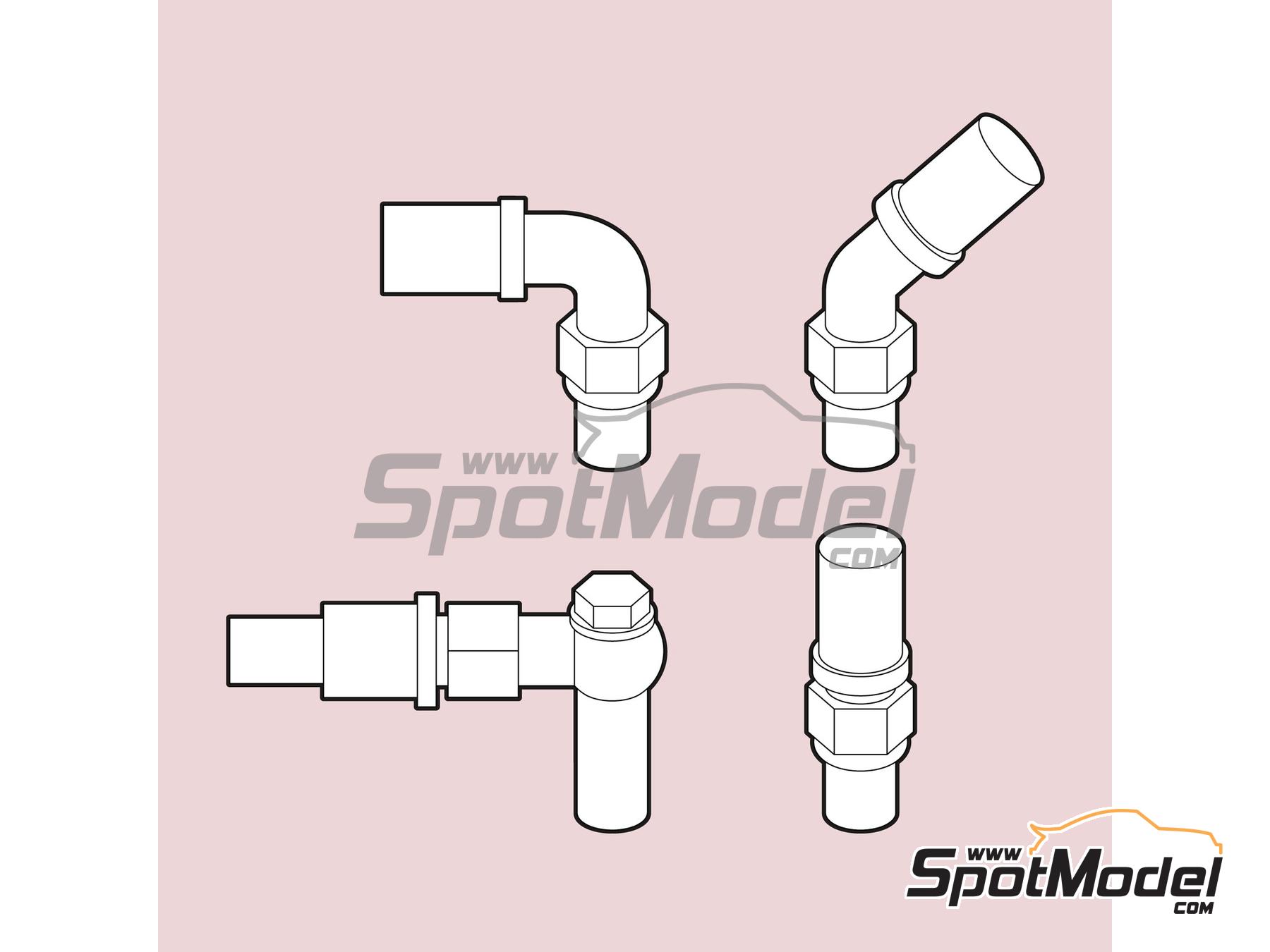 Scalecars.Online SCO-R006: Hose joints 1/24 scale - Hose joints V.1 ...