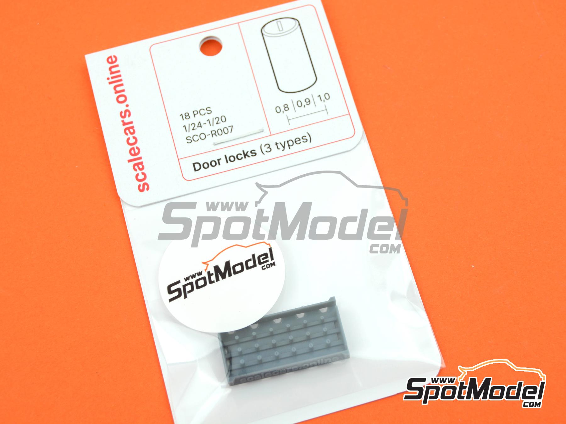 Scalecars.Online SCO-R007: Detail 1/24 scale - Door locks - 18 units ...