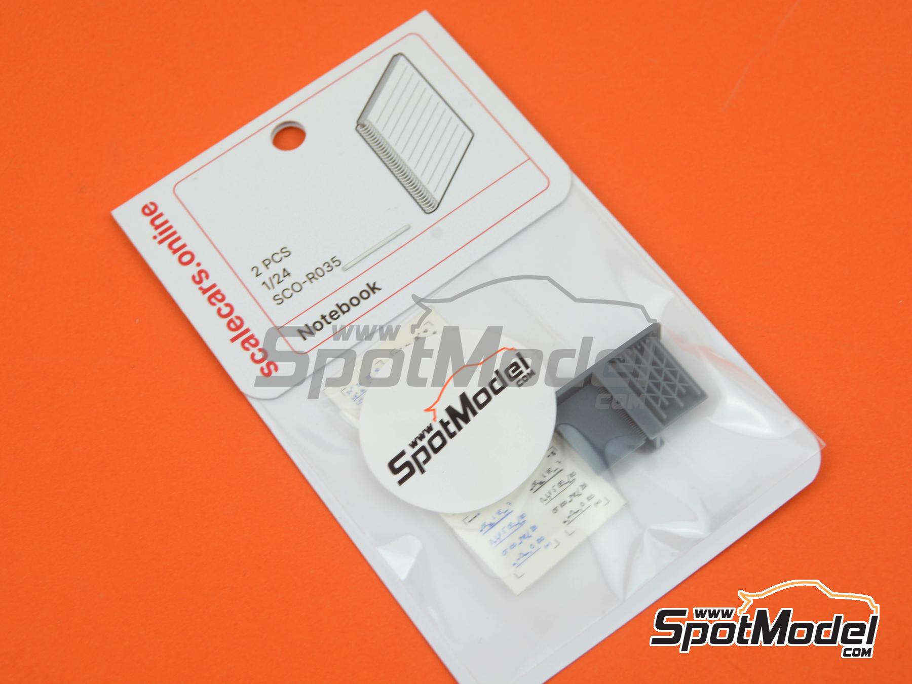 Scalecars.Online SCO-R035: Detail 1/24 scale - Co-driver notebook - 2 ...