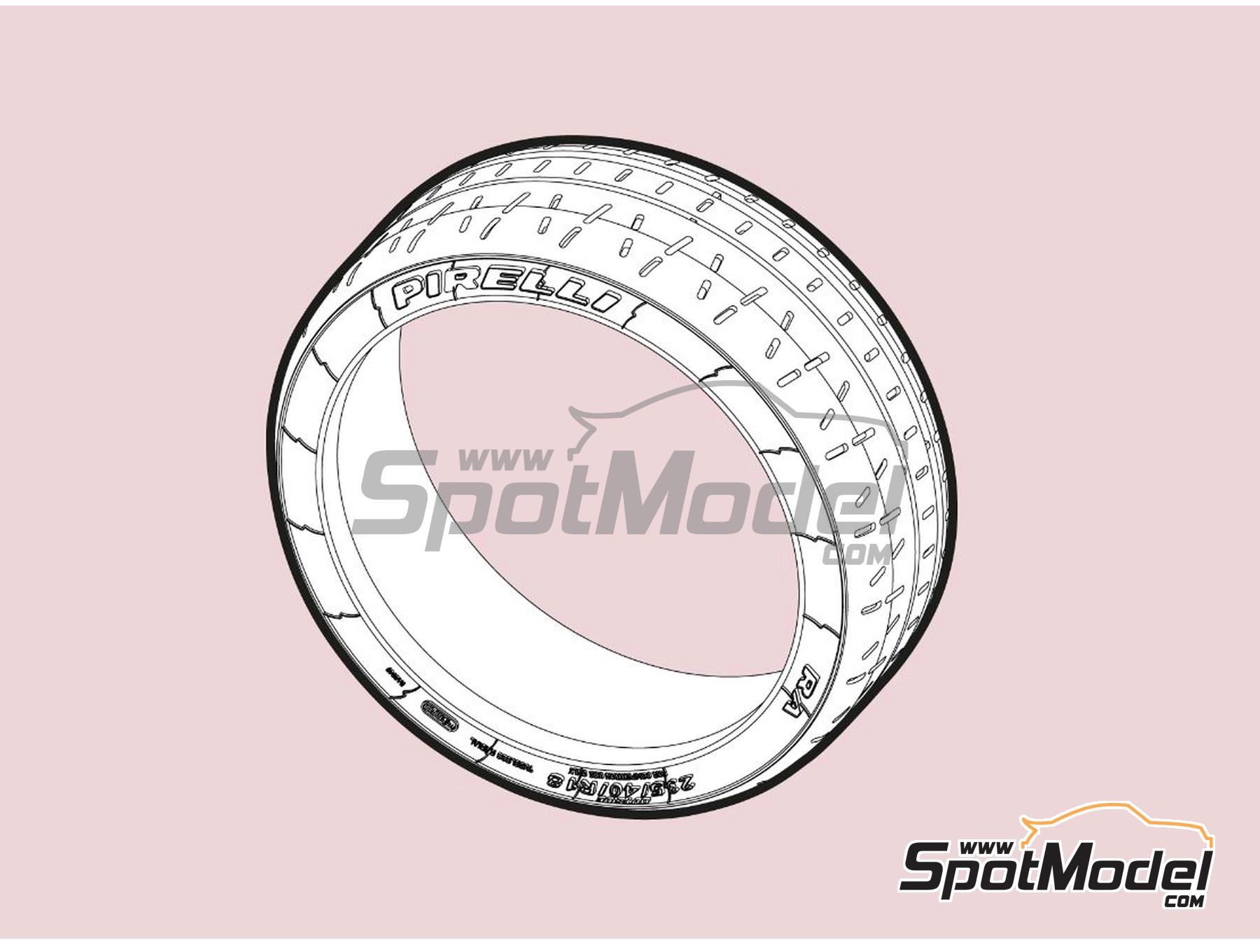 Scalecars.Online SCO-R050: Tyre set 1/24 scale - Pirelli P Zero RA - 5 ...