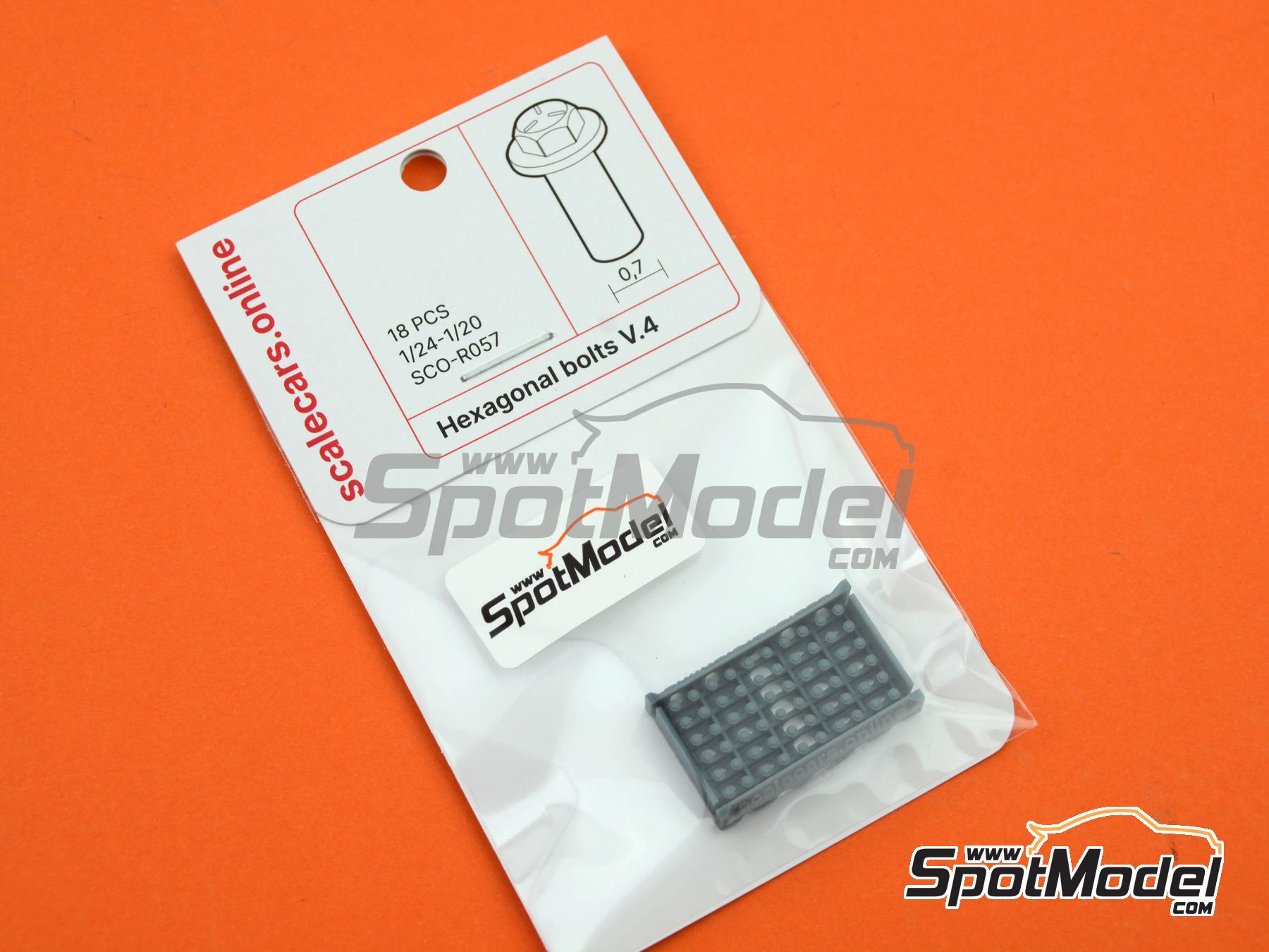 Scalecars.Online SCO-R057: Fasteners 1/24 scale - Hexagonal bolts V.4 ...