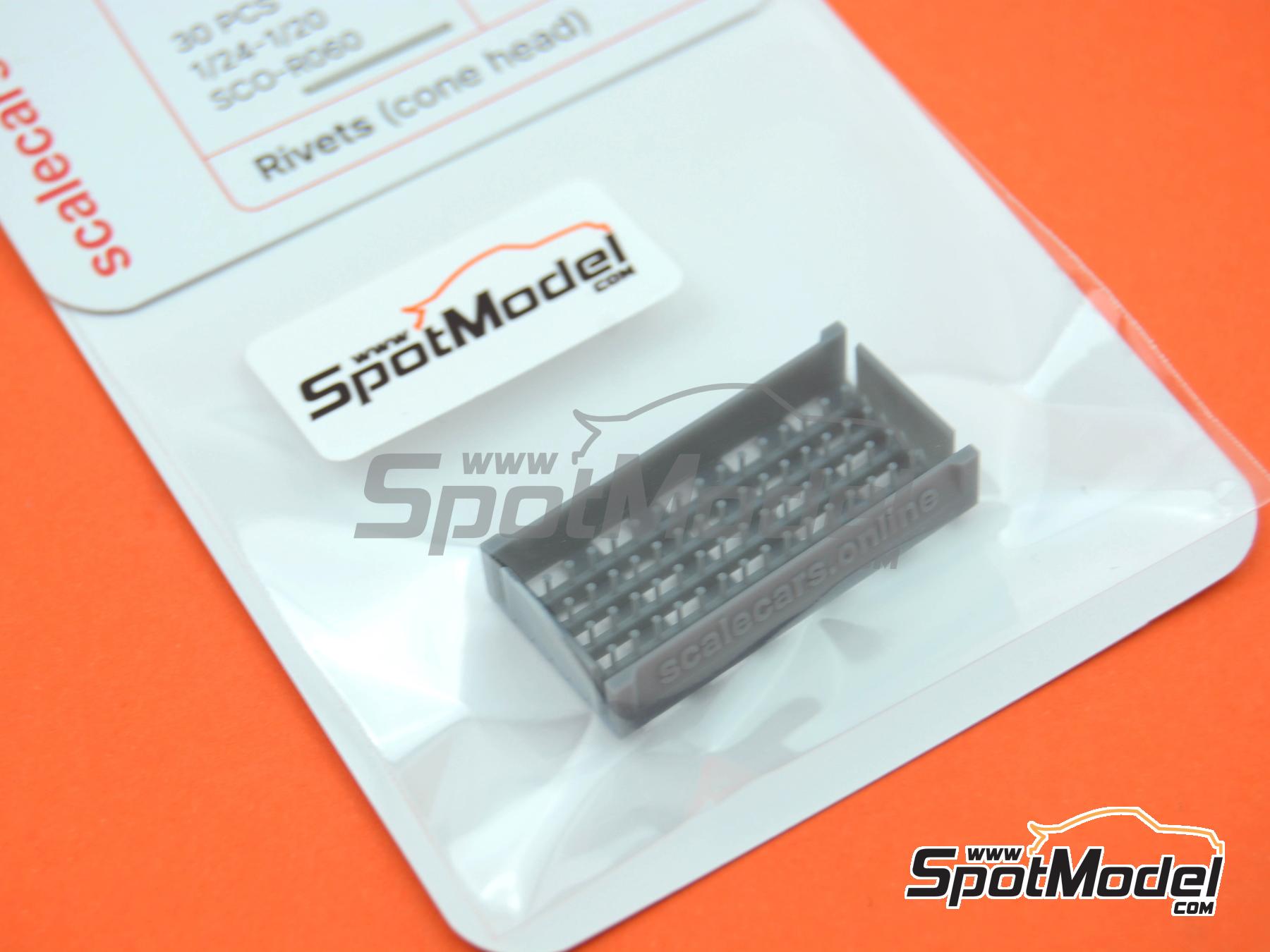 Scalecars.Online SCO-R060: Rivets 1/24 scale - Rivets 0.6 mm (cone head ...