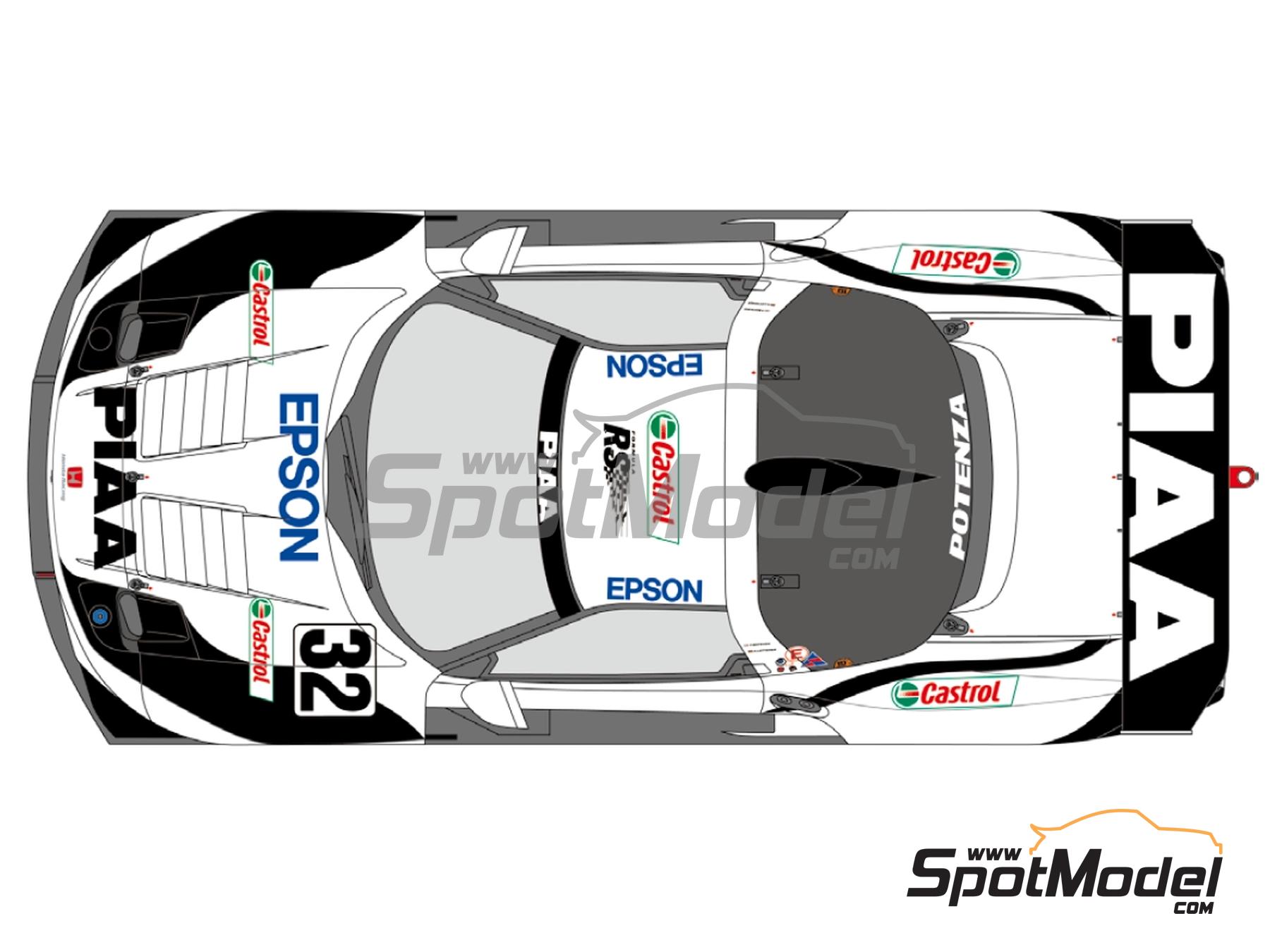 Shunko Models SHK-D014B: Marking / livery 1/24 scale - Honda NSX ...