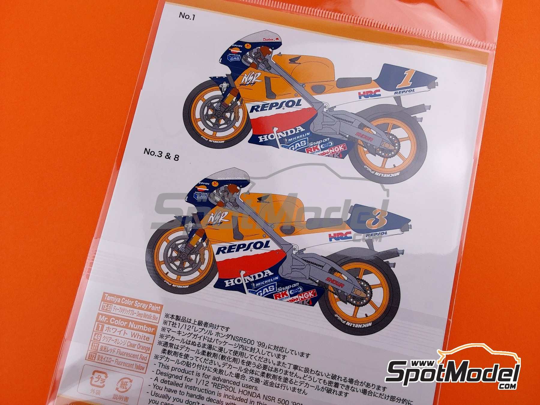 Shunko Models SHK-D276: Marking / livery 1/12 scale - Honda NSR500 HRC ...