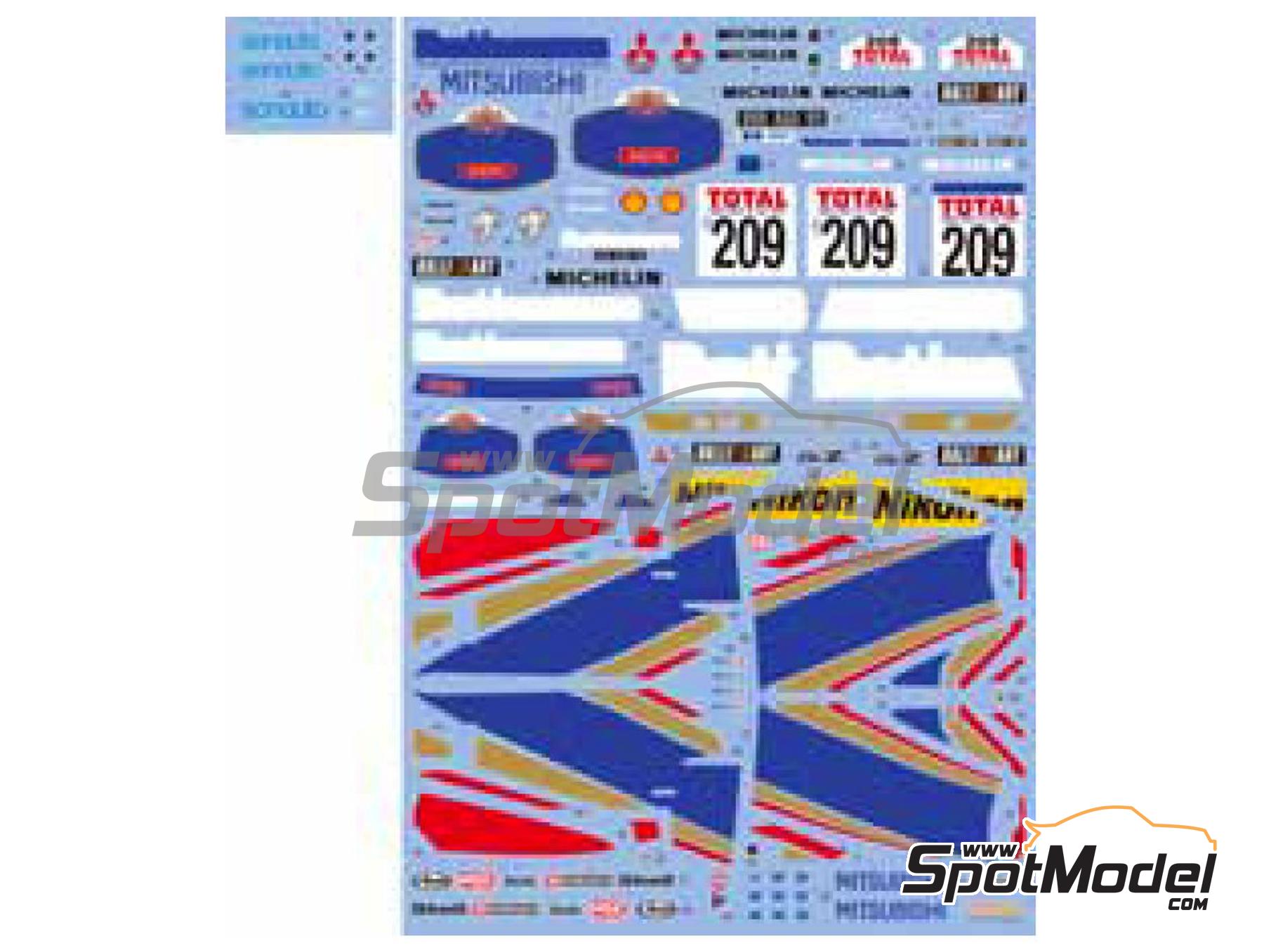 Shunko Models SHK-D298SE: Marking / livery 1/24 scale - Mitsubishi ...