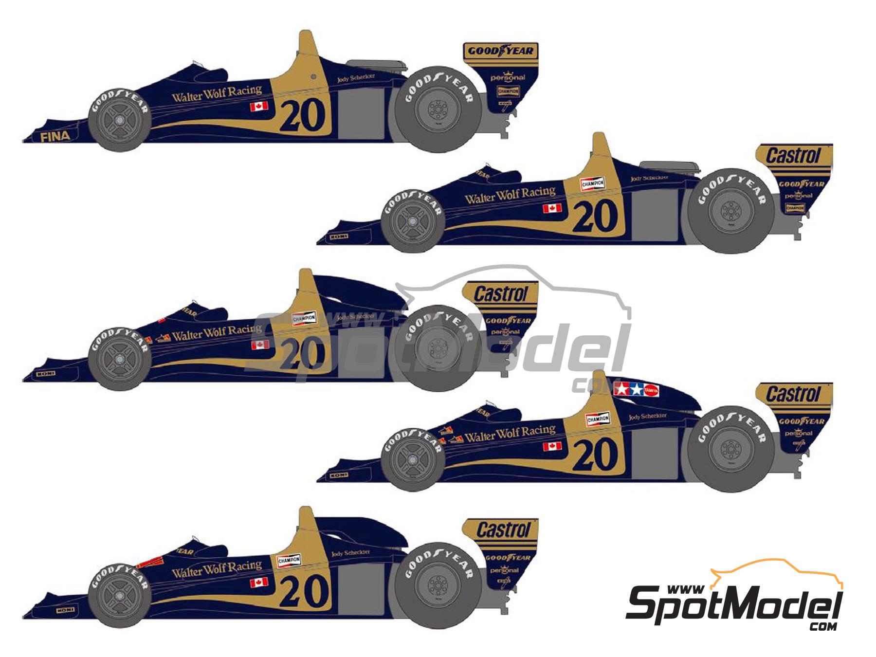 Shunko Models SHK-D513: Marking / livery 1/20 scale - Wolf WR1 & WR3 ...