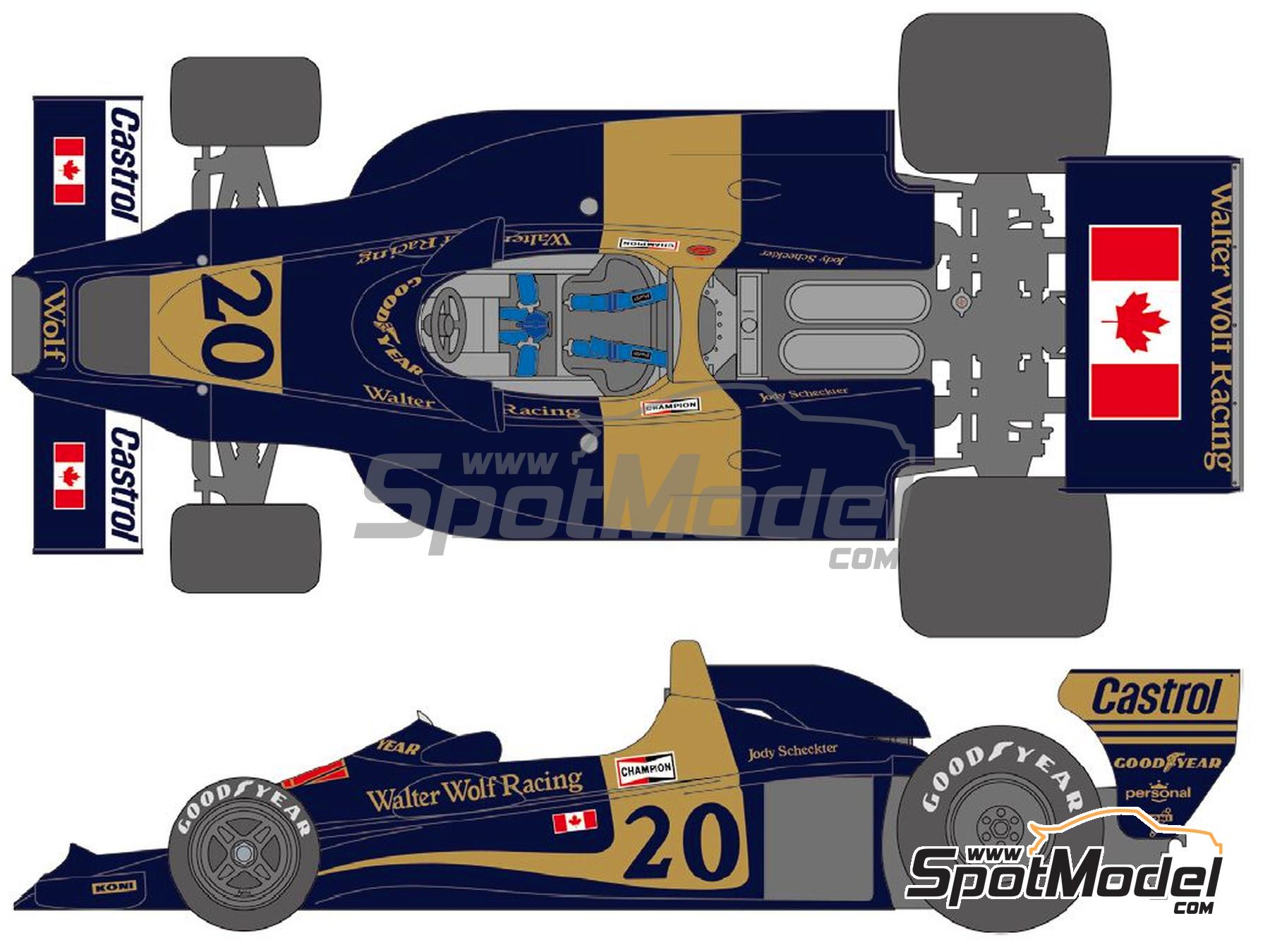 Shunko Models SHK-D514: Marking / livery 1/12 scale - Wolf WR1 & WR3 ...
