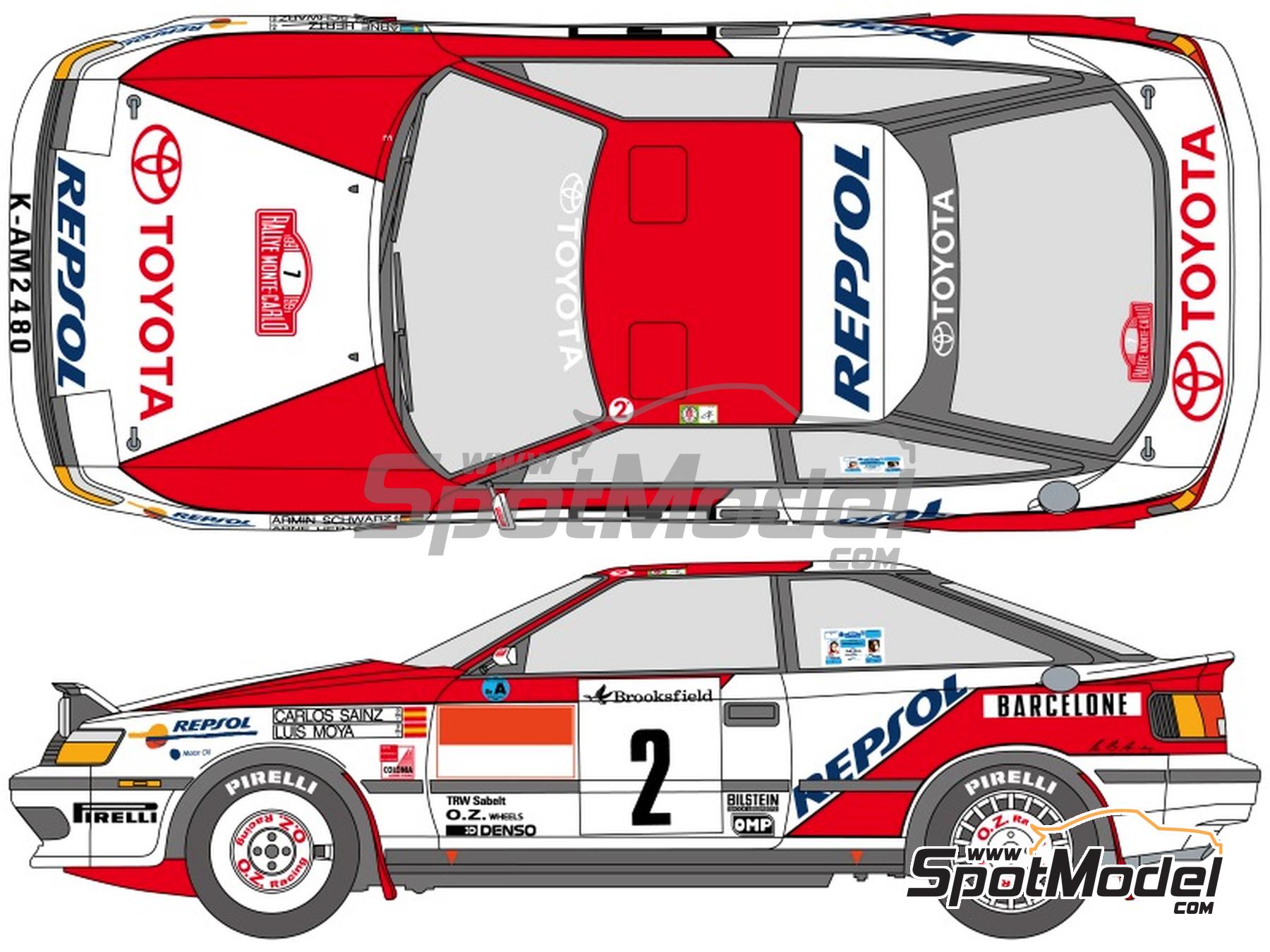 Shunko Models SHK-D522: Marking / livery 1/24 scale - Toyota Celica GT ...