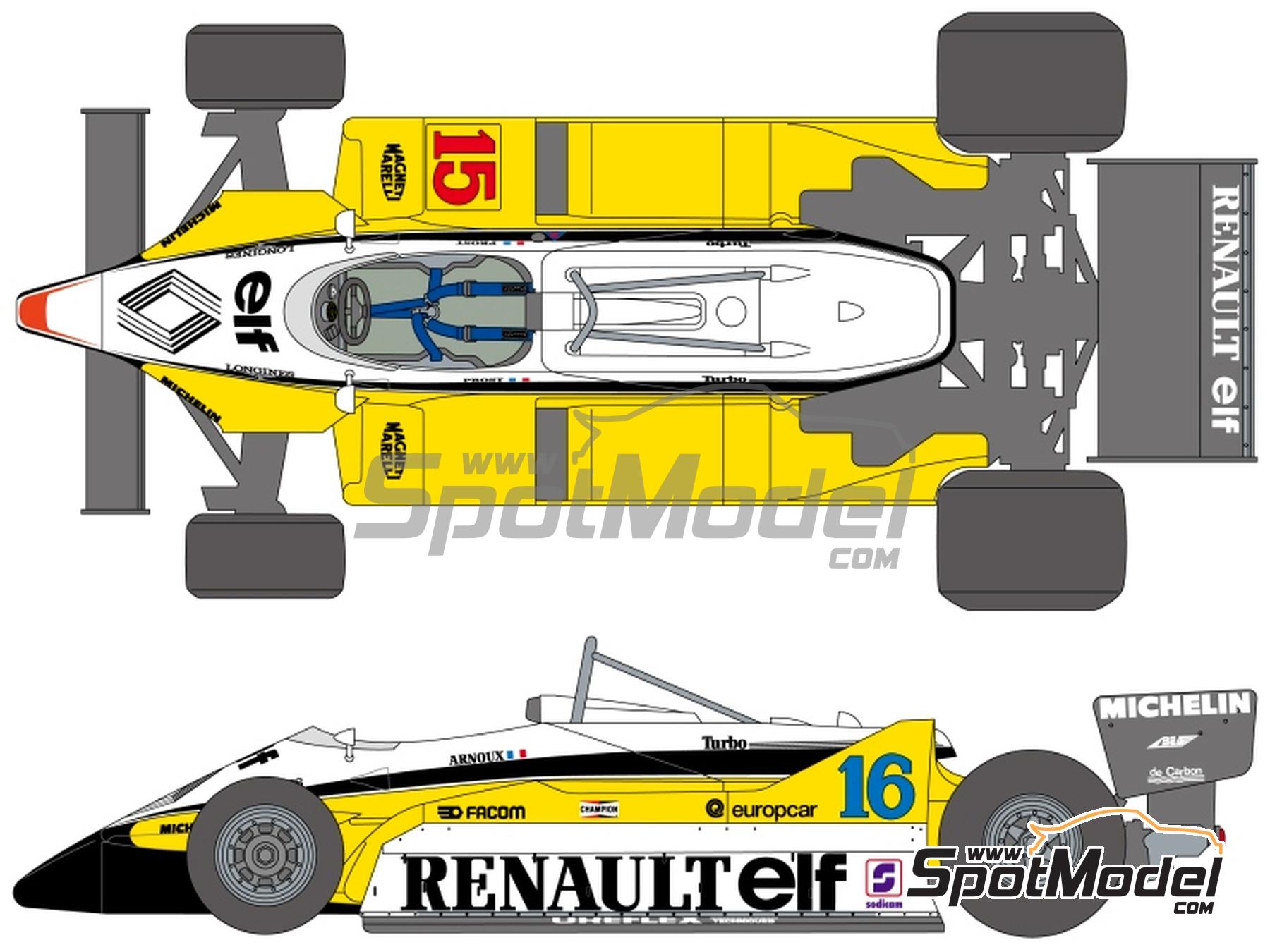 Shunko Models SHK-D530: Marking / livery 1/20 scale - Renault RE30B ...