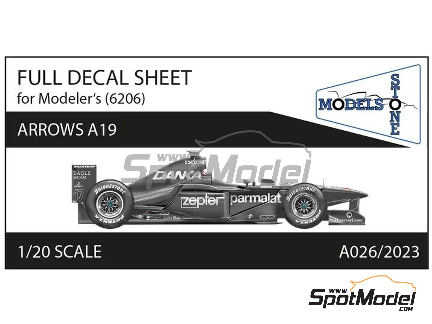 Stone Models A026/2023: Marking / livery 1/20 scale - Arrows A19 ...