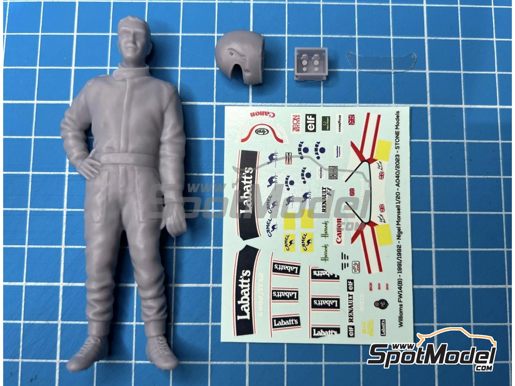 Stone Models A040/2023: Figure 1/20 scale - Nigel Mansell - 1 units ...