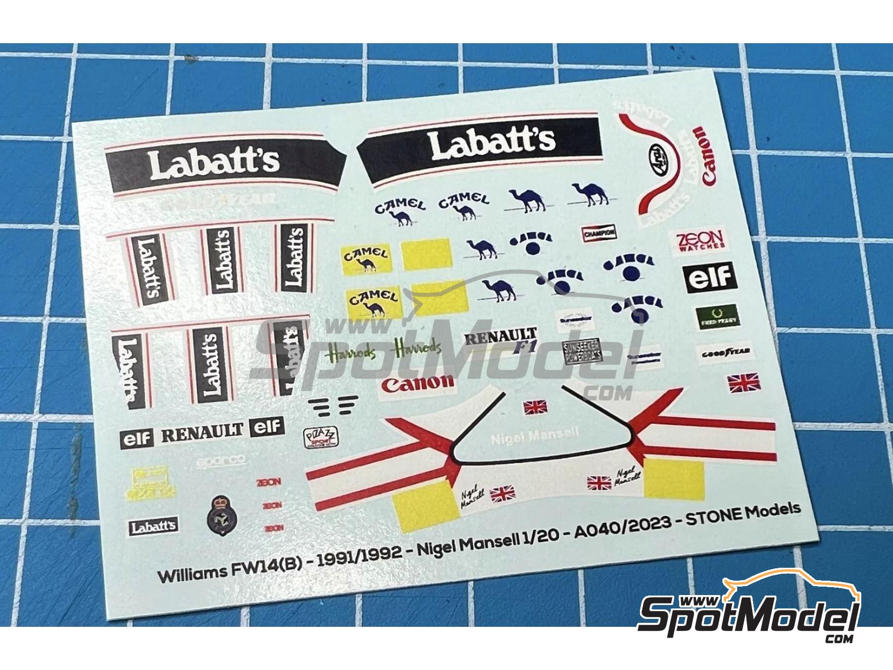 Stone Models A040/2023: Figure 1/20 scale - Nigel Mansell - 1 units ...