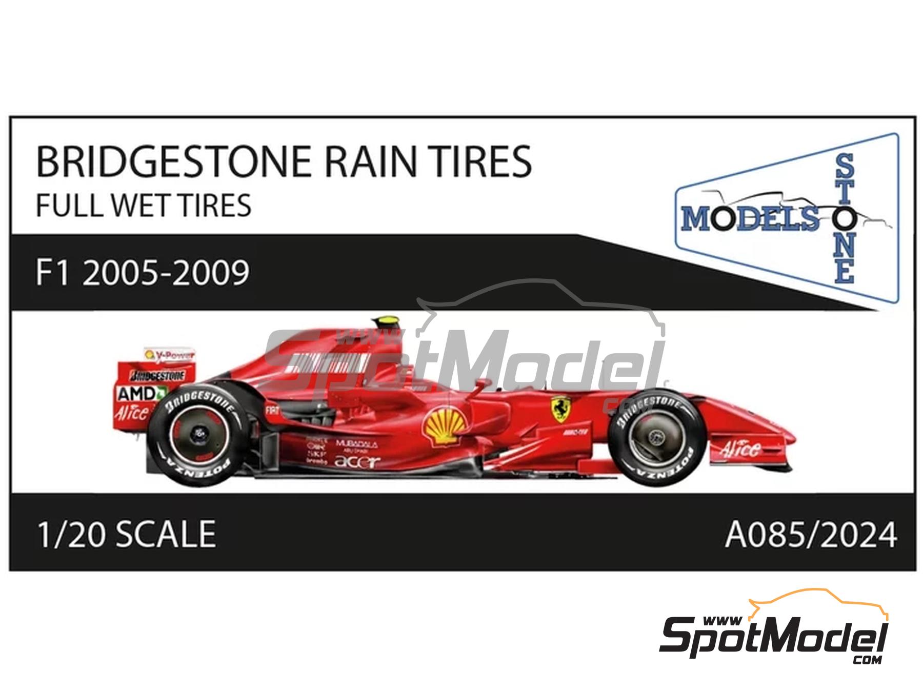 Stone Models A085/2024: Tyre set 1/20 scale - Bridgestone Rain Tires ...