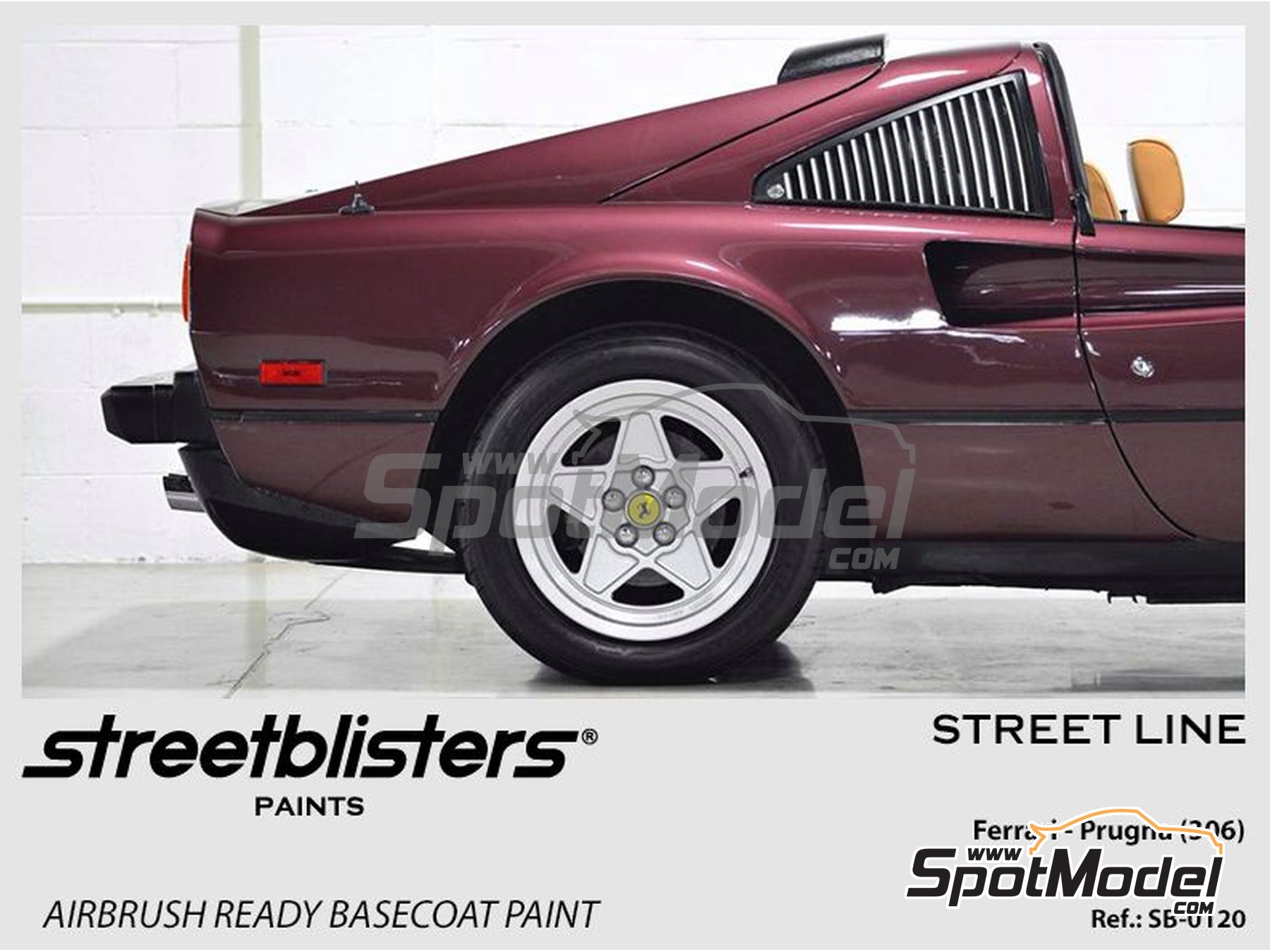 StreetBlisters SB30-0120: Paint for airbrush Ferrari Prugna 306 1 x ...