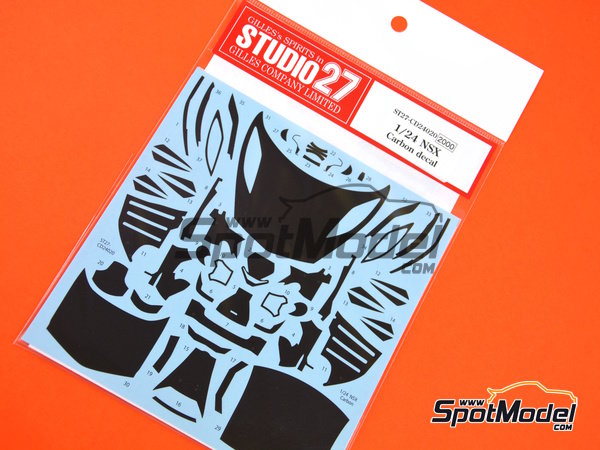 Studio27 CD24020: Carbon fibre pattern decal set 1/24 scale - Honda ...